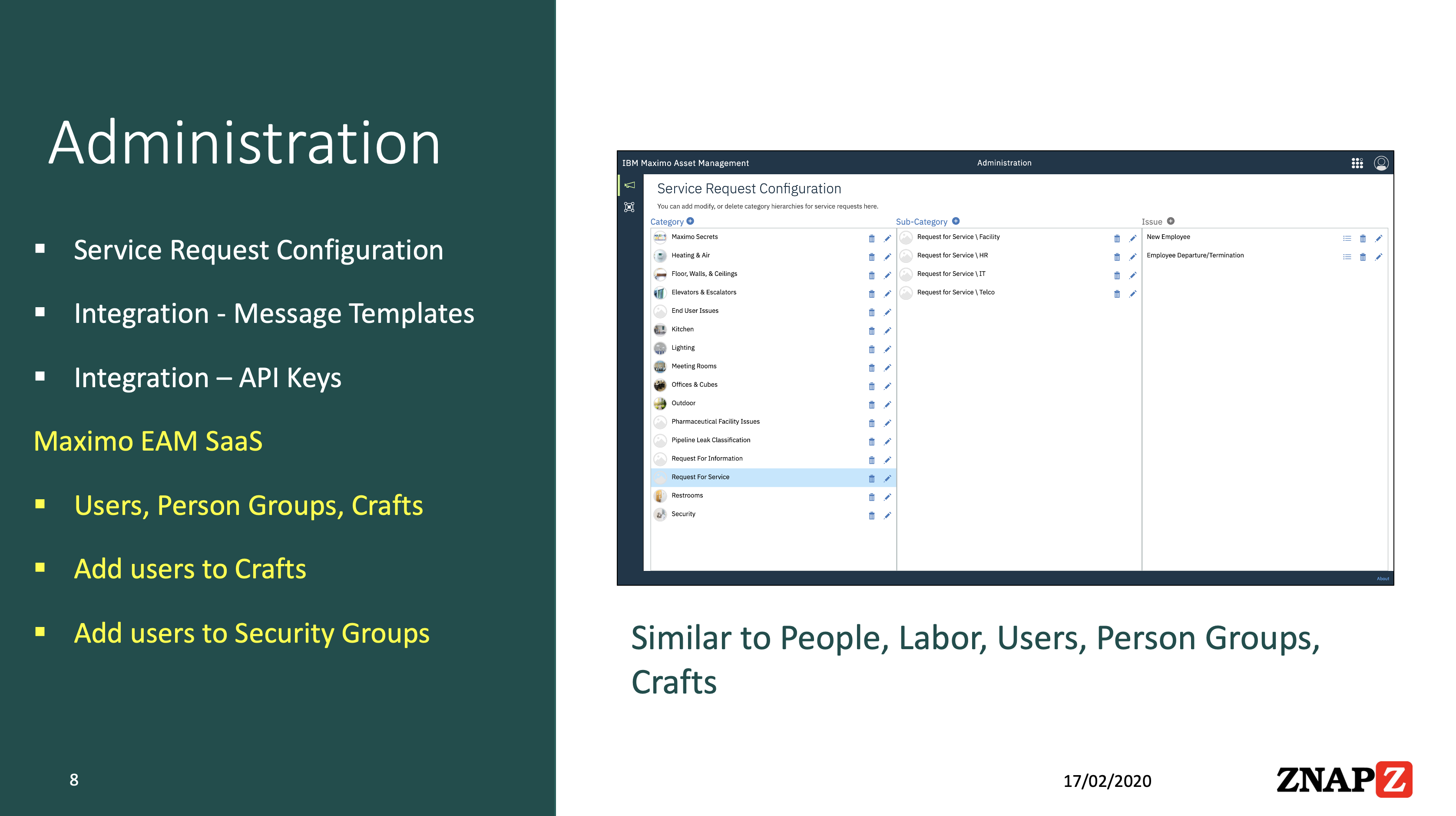 08-administration – Maximo Secrets