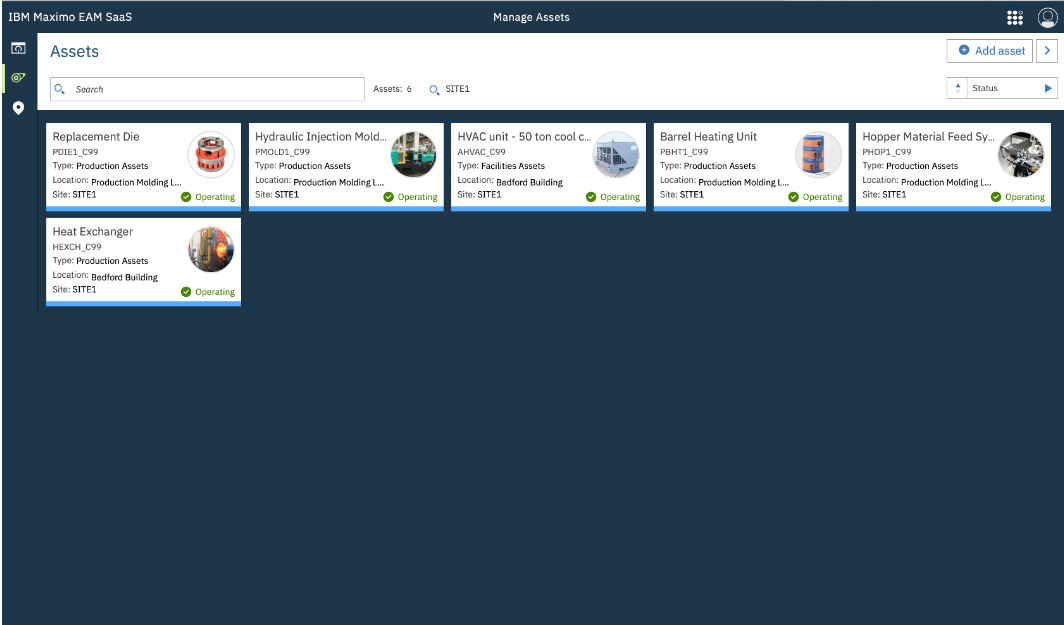 manageassets-dashboard – Maximo Secrets