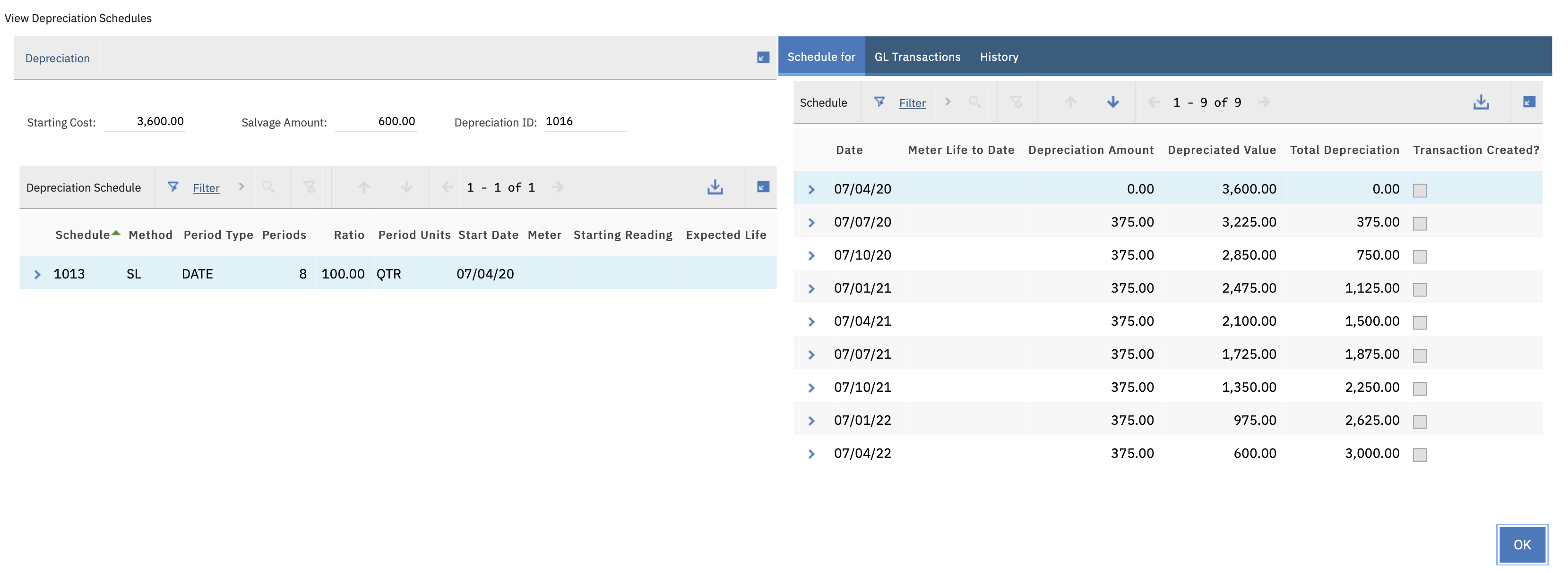 part4-17-splitdepreciationex2-viewdepreciationasset30perc – Maximo Secrets