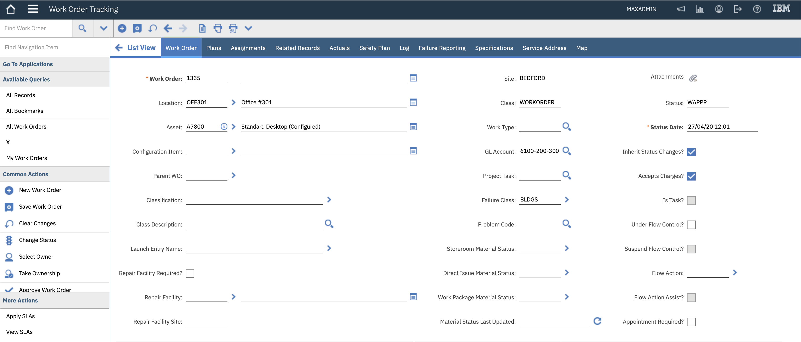 02-workordergl – Maximo Secrets