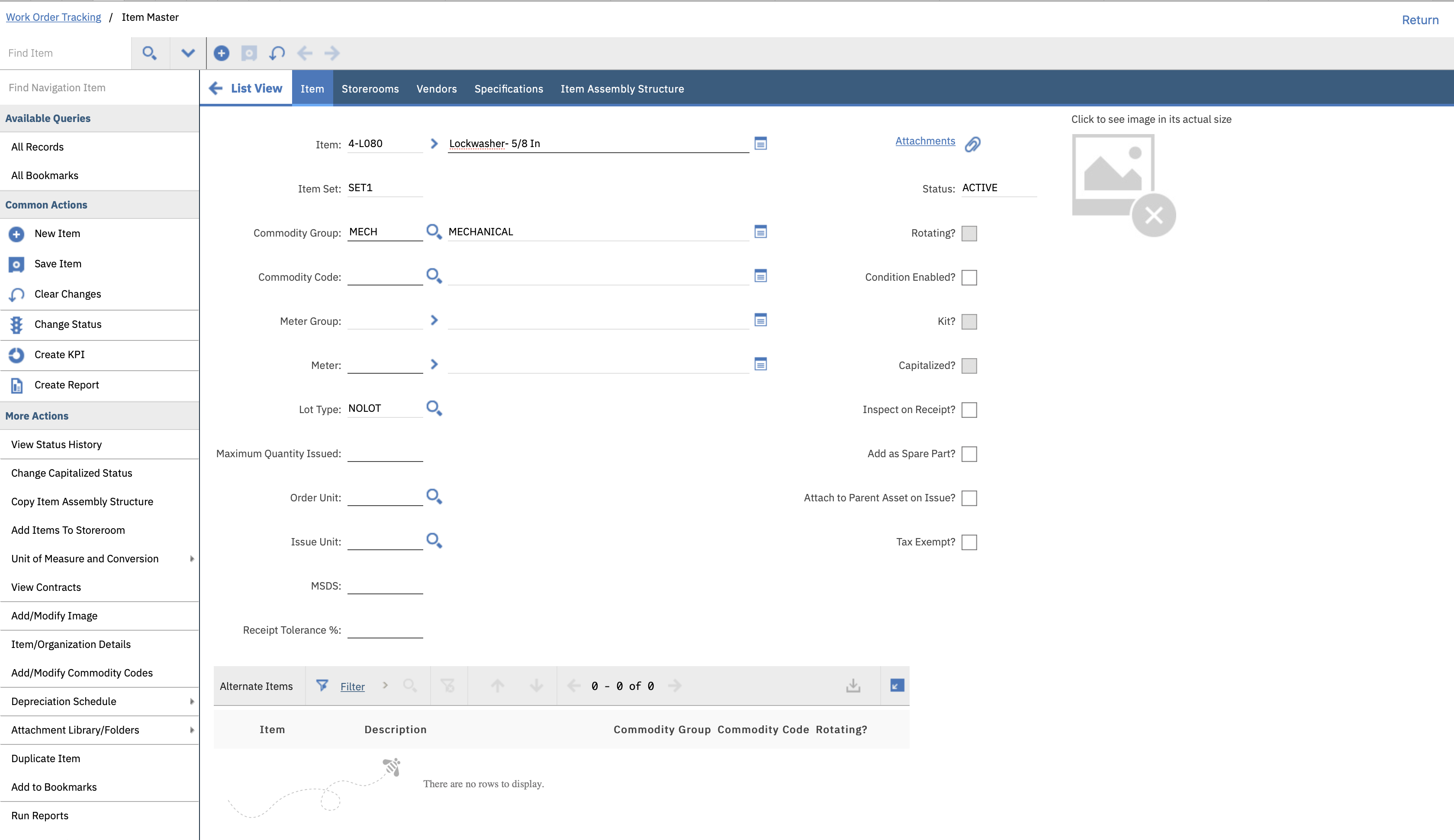 21-workorder-itemmaster – Maximo Secrets