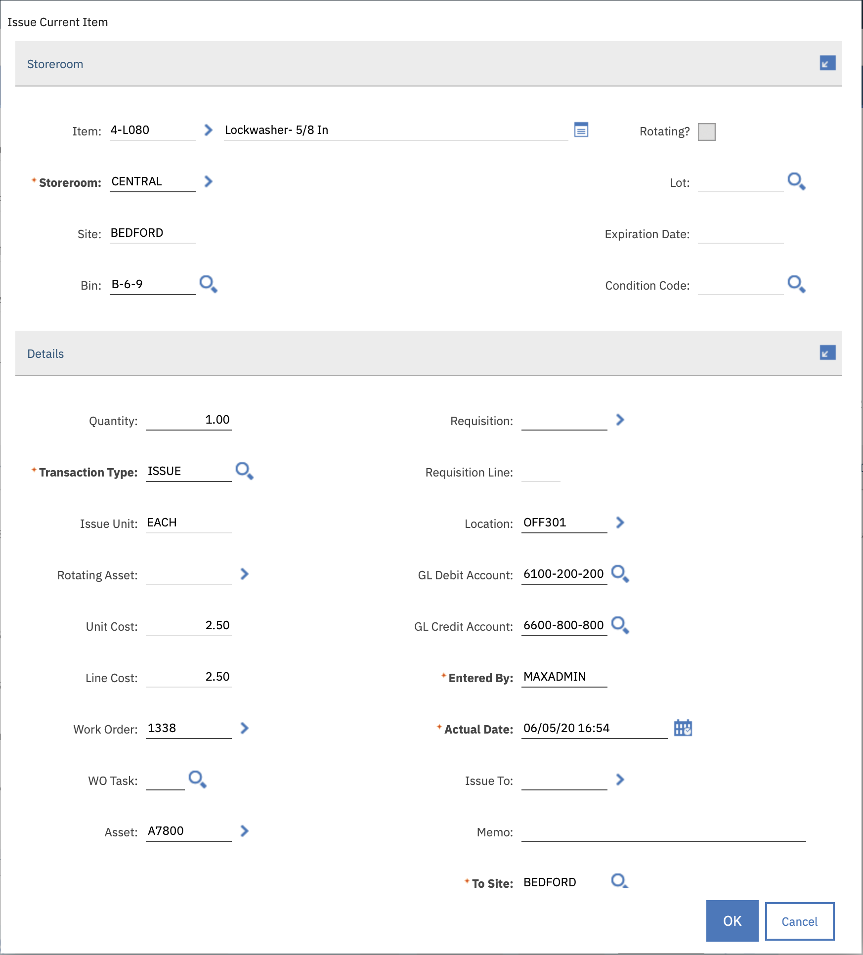 30-inventory-issue2 – Maximo Secrets