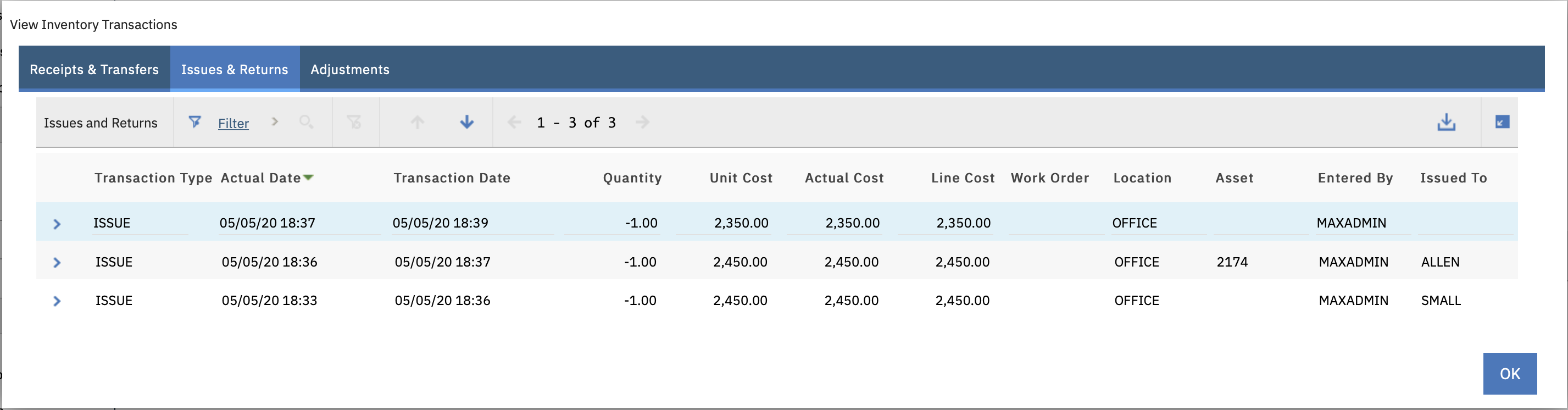 37-inventory-issueslifofifo – Maximo Secrets