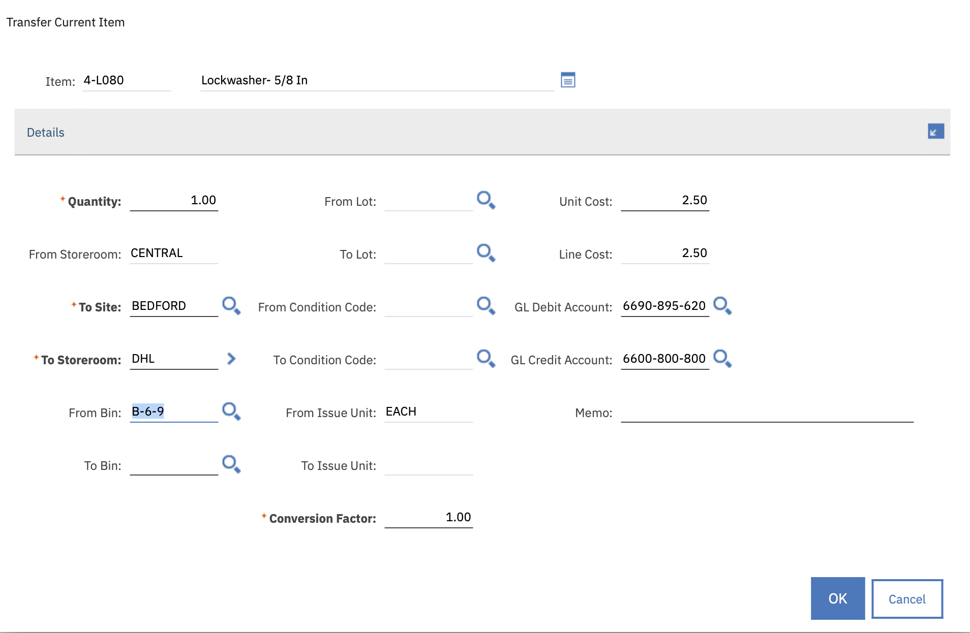 57-inventory-transfertocourierloc – Maximo Secrets