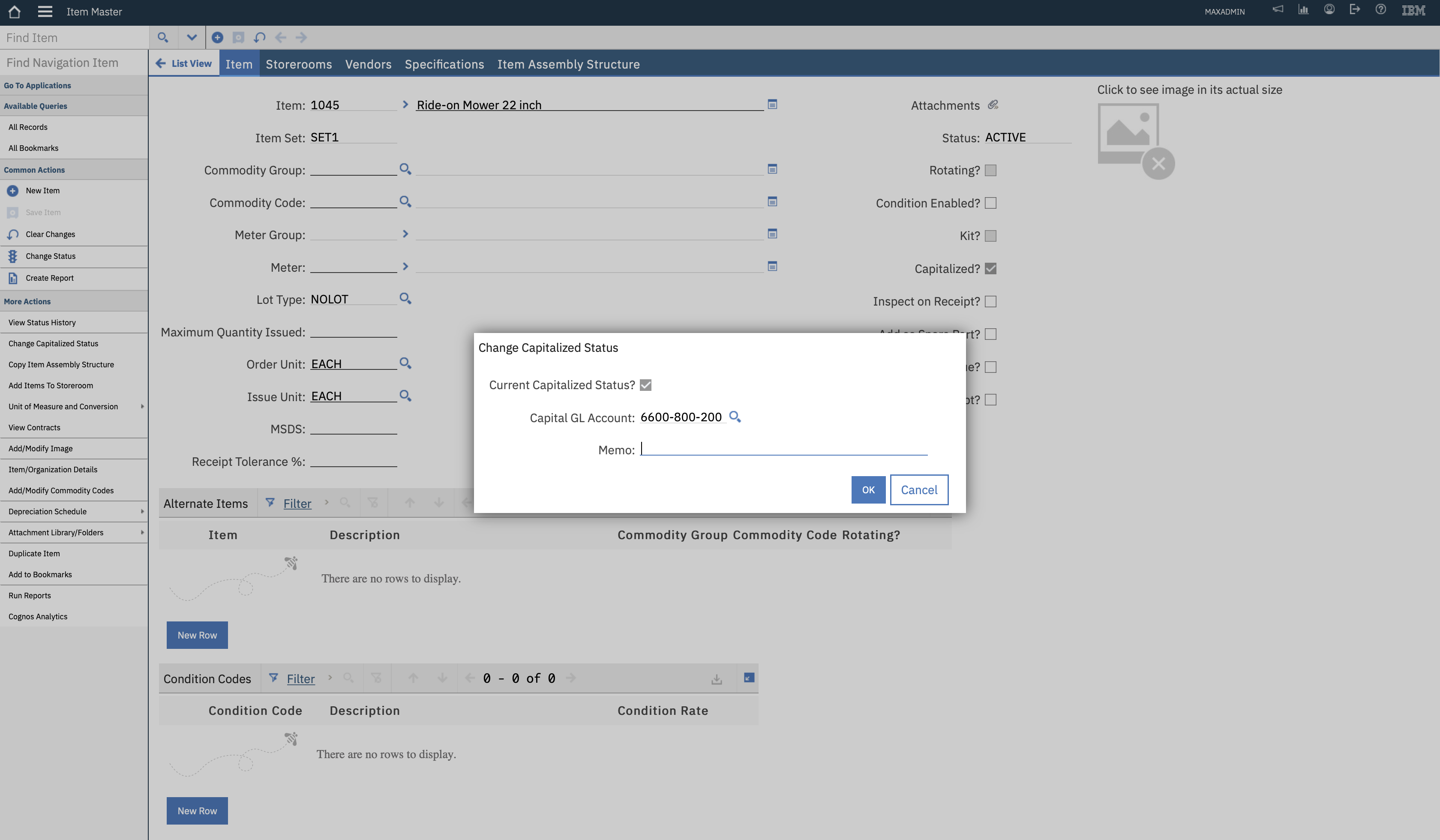 48-transferstandarditem-itemmaster – Maximo Secrets