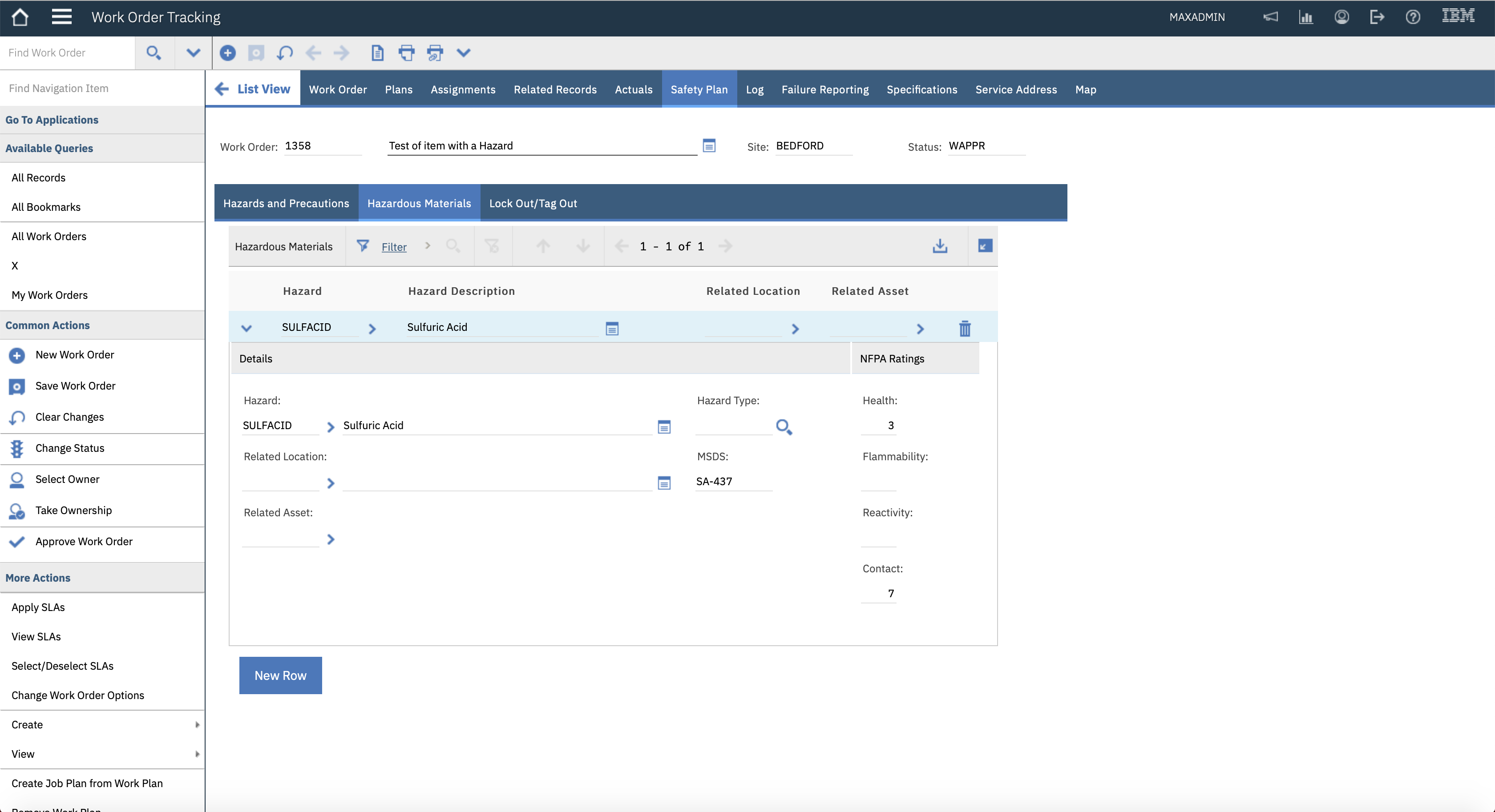 06-workorderhazardousmaterials – Maximo Secrets