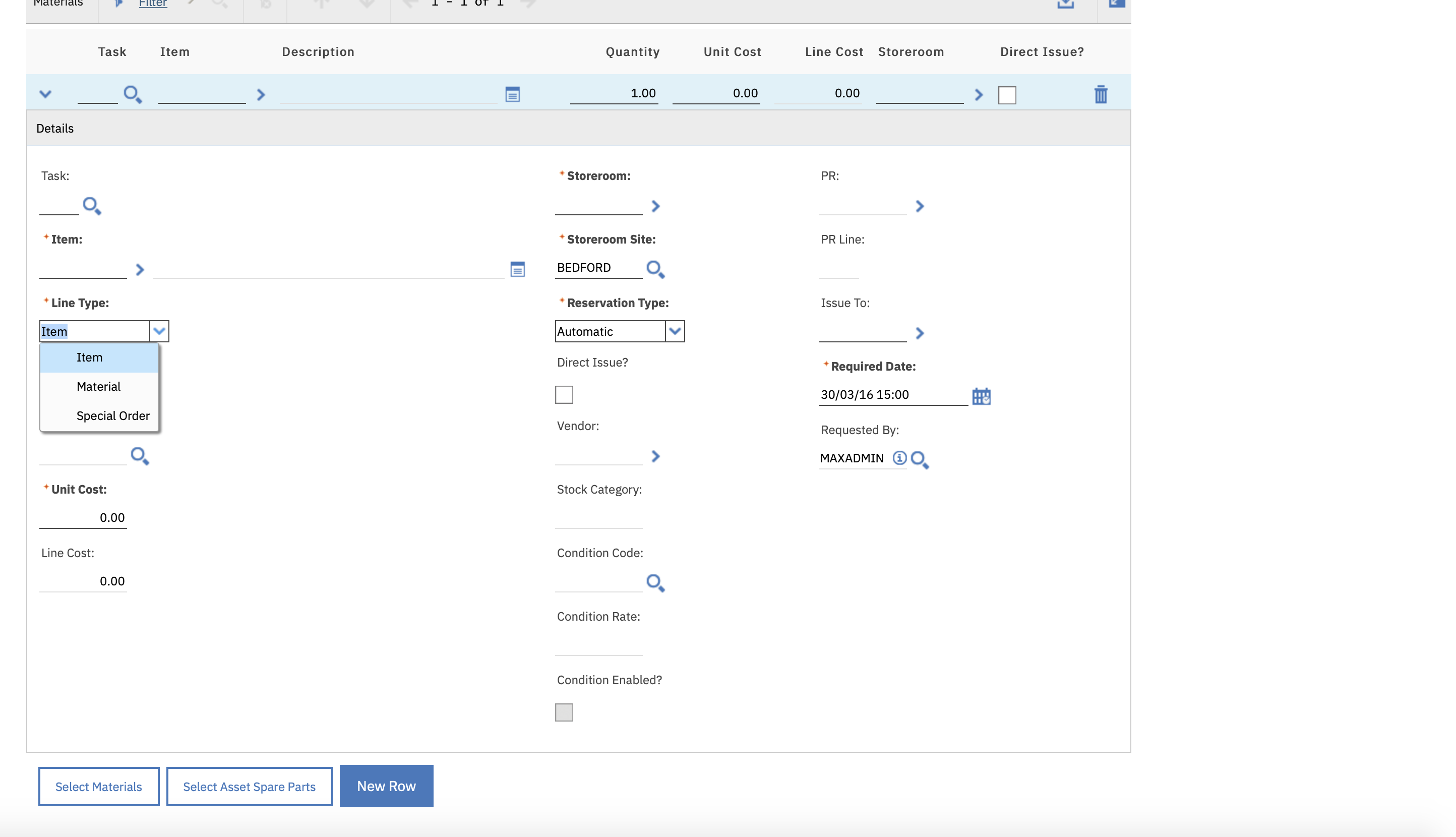 07-workplanmaterials-specialorder – Maximo Secrets