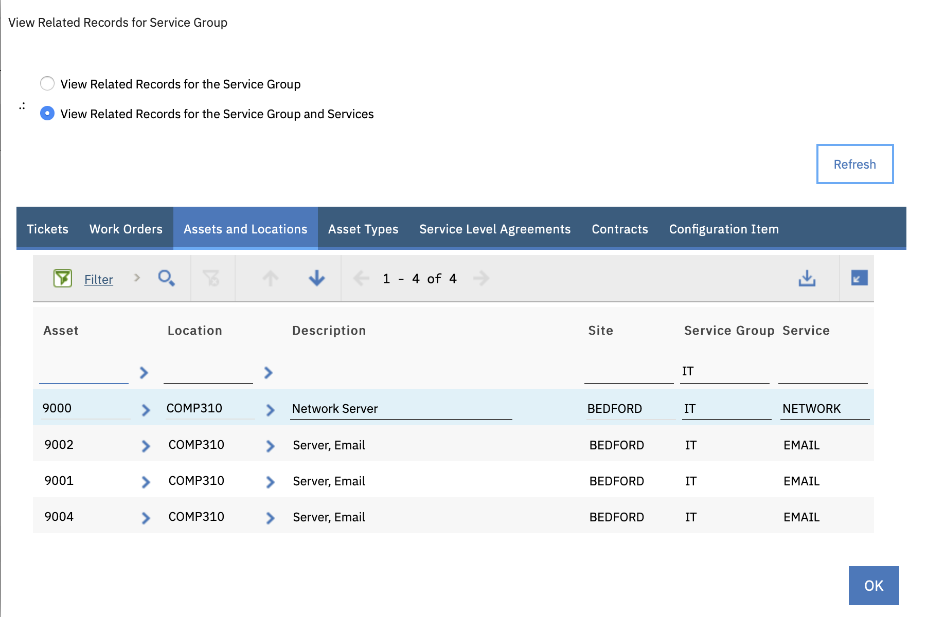 24-viewrelatedrecords-servicegroups-bottom – Maximo Secrets