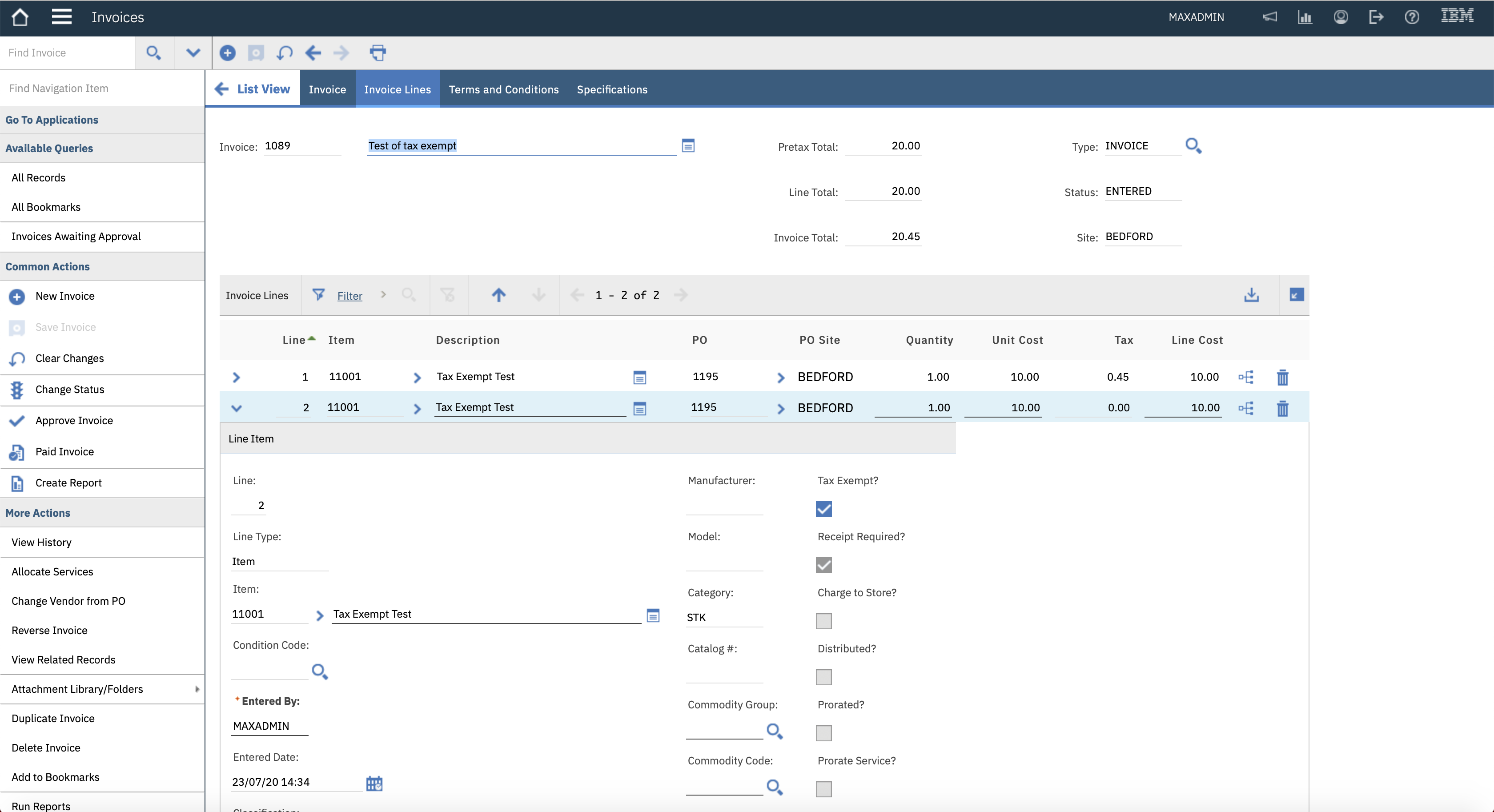 28-taxexempt-invoiceexempt – Maximo Secrets