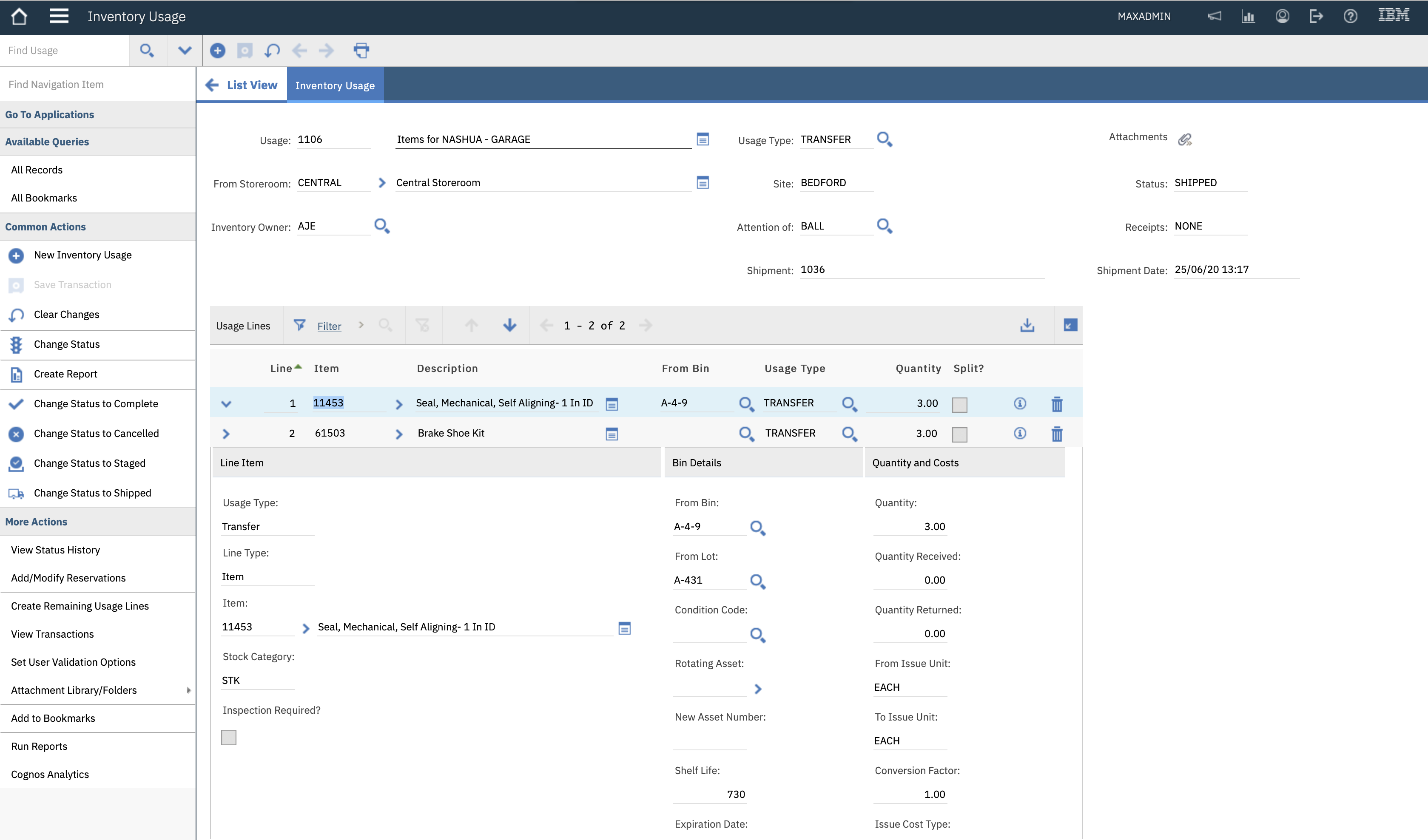 63-shipped – Maximo Secrets
