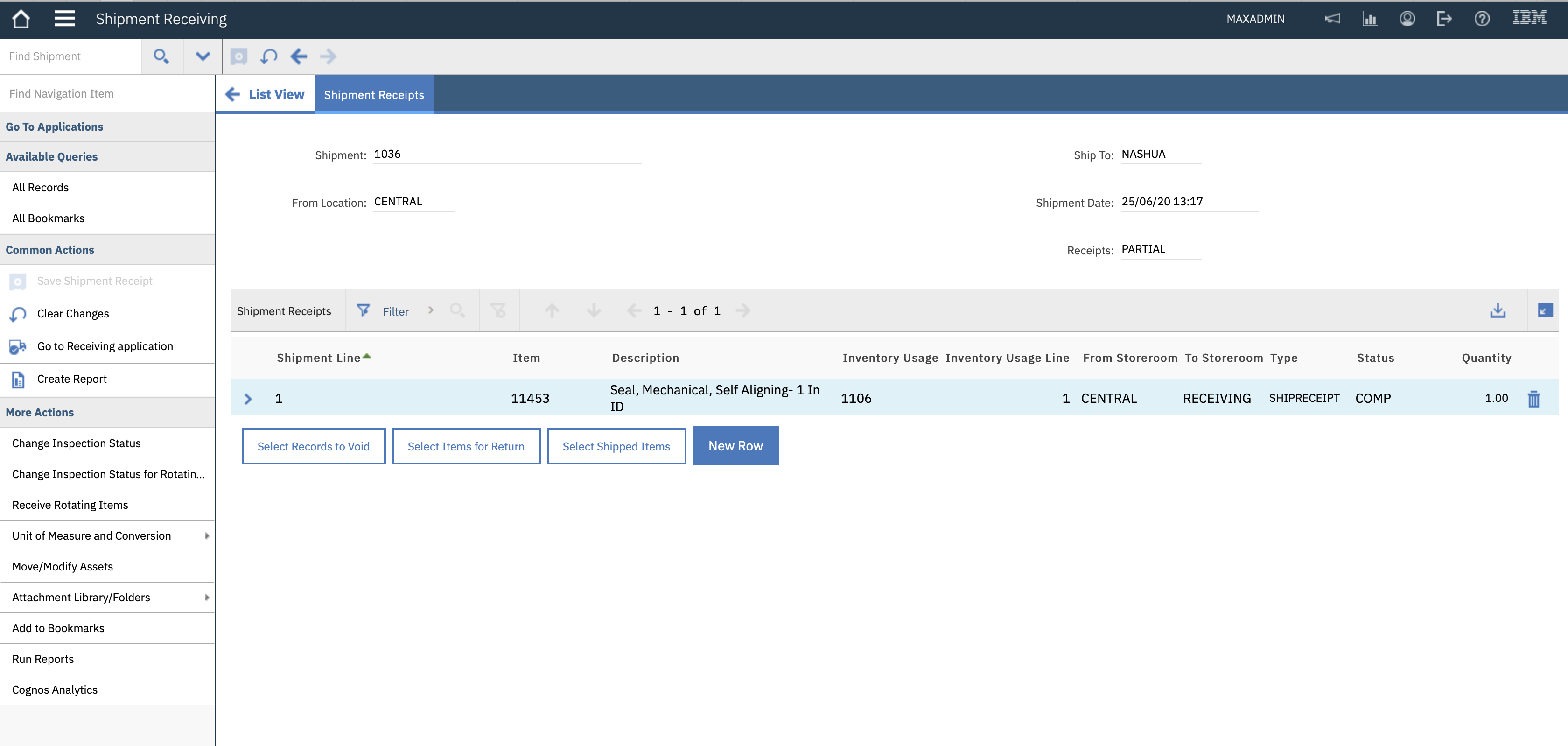 67-shipmentreceiving-line1comp – Maximo Secrets