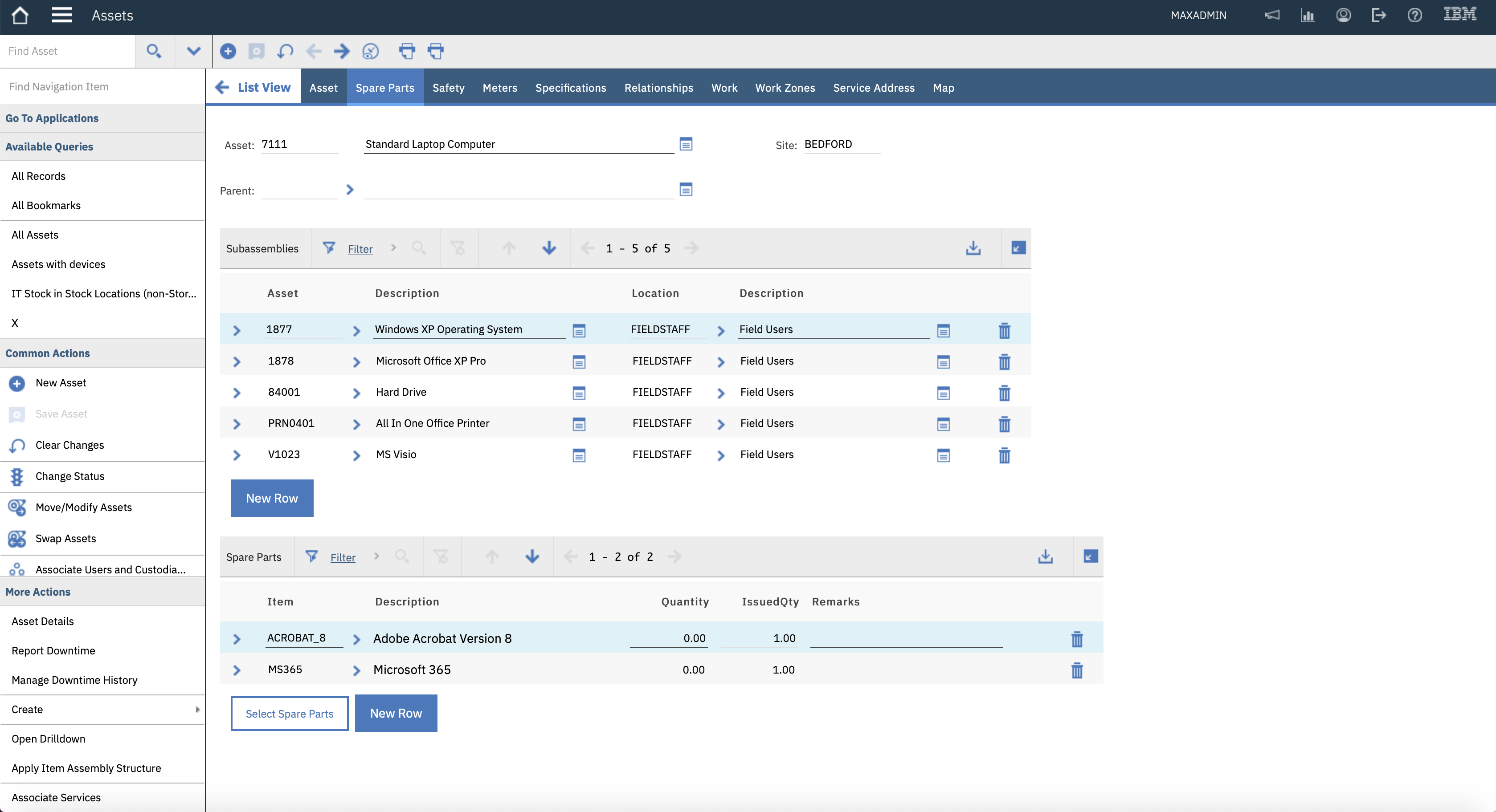 06-assets-spareparts – Maximo Secrets
