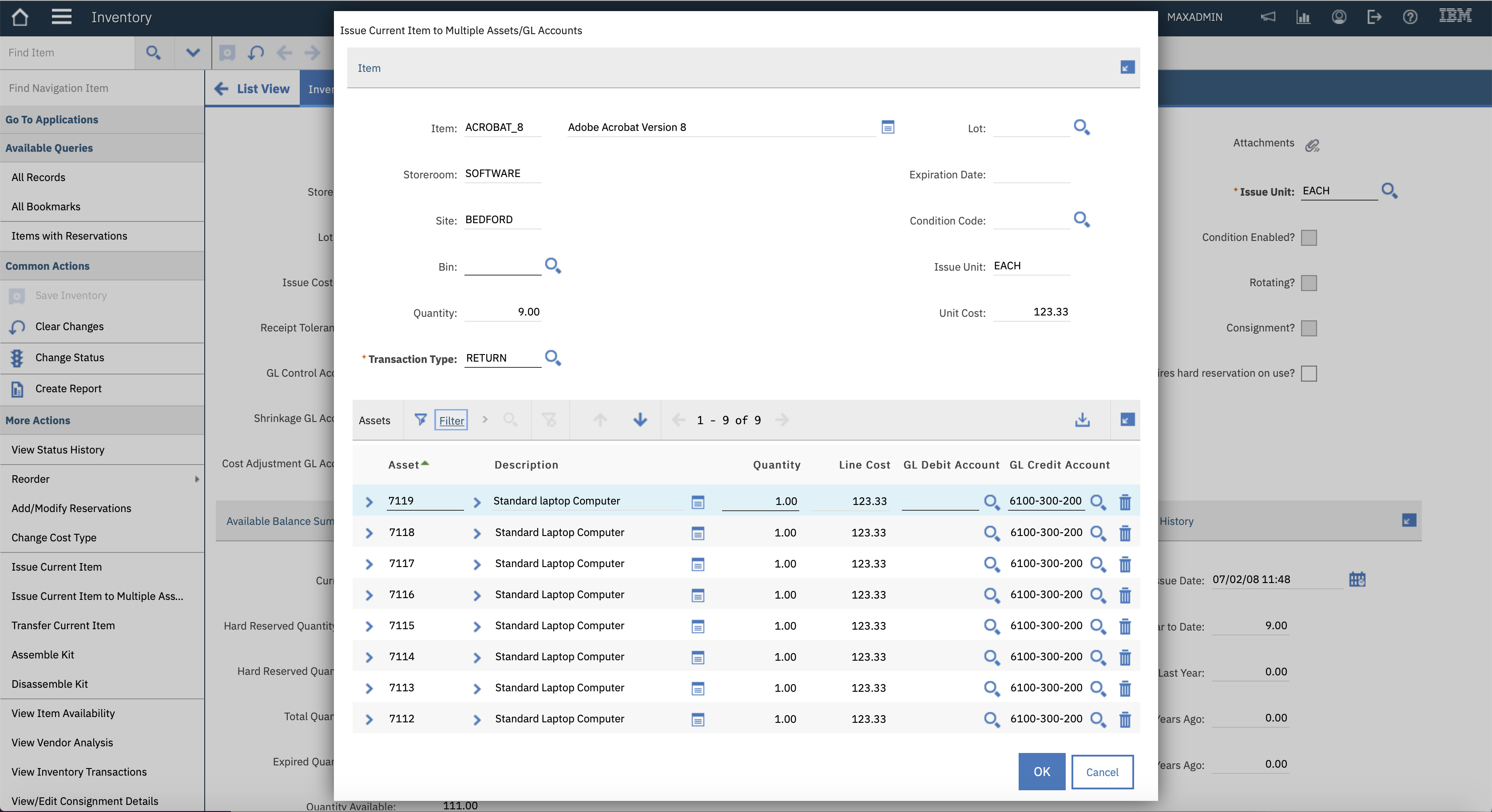 08-inventory-return – Maximo Secrets