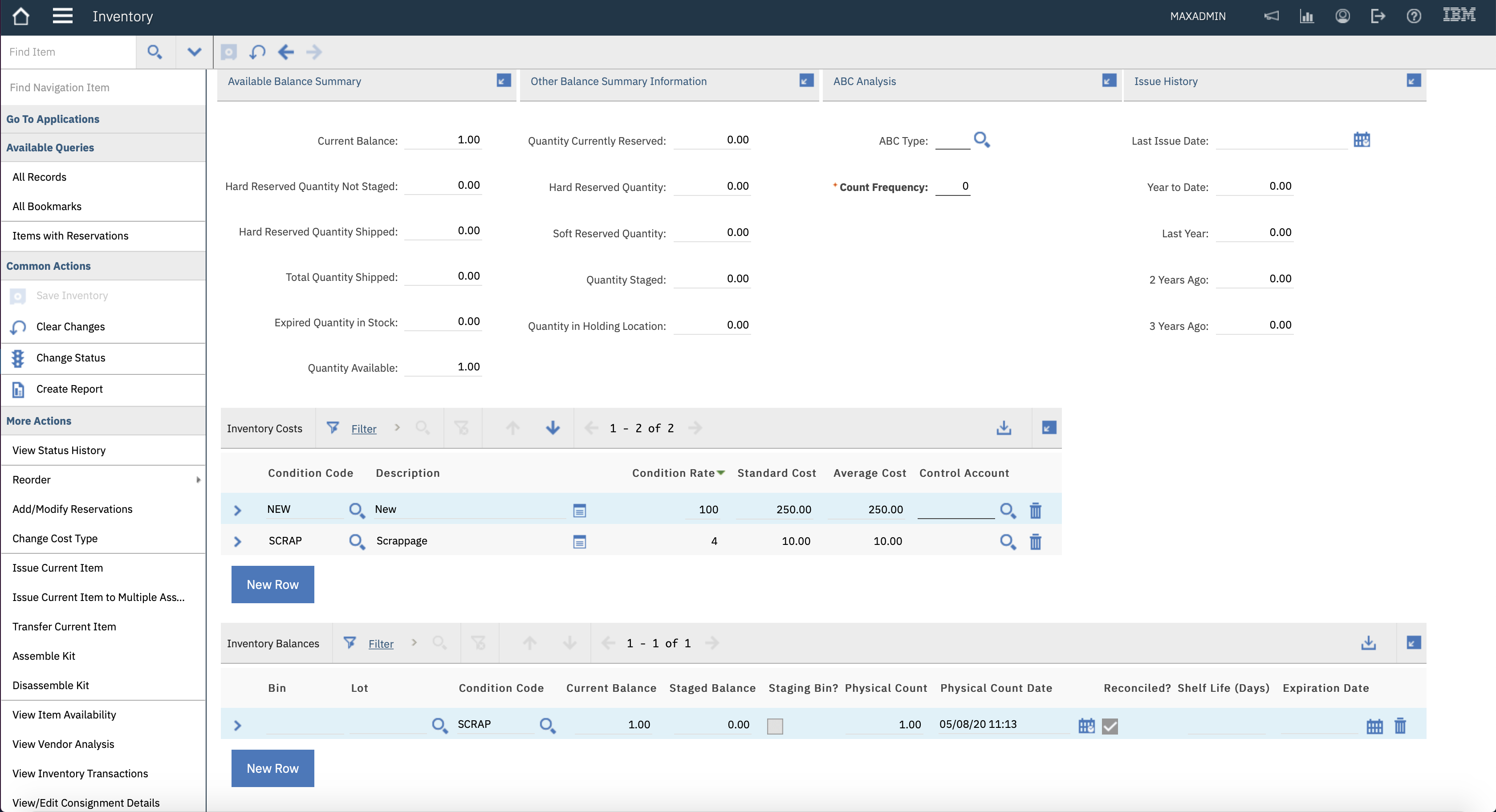 20-inventorywaste – Maximo Secrets