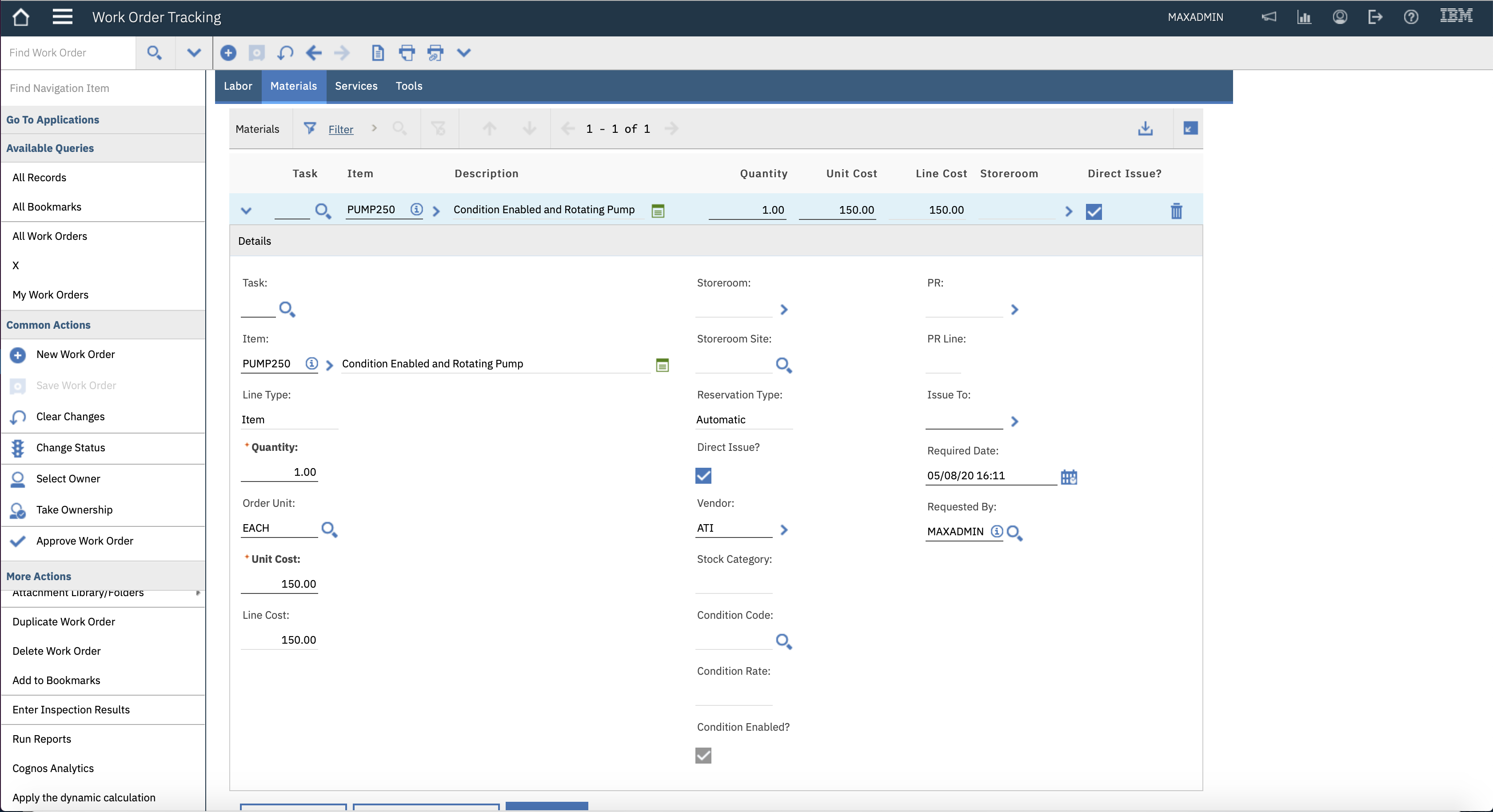 21-workorder-materials – Maximo Secrets
