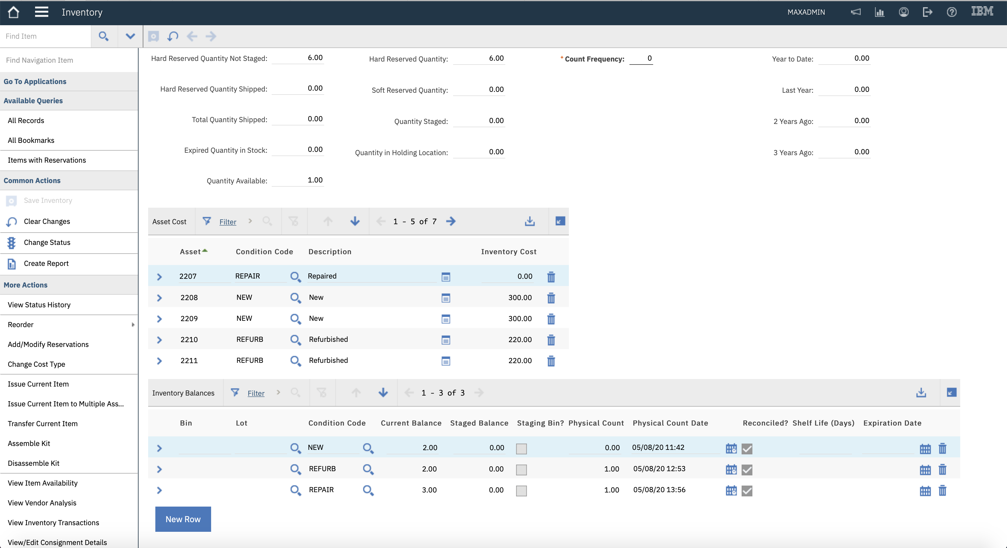 46 Inventory Assets Balances Maximo Secrets