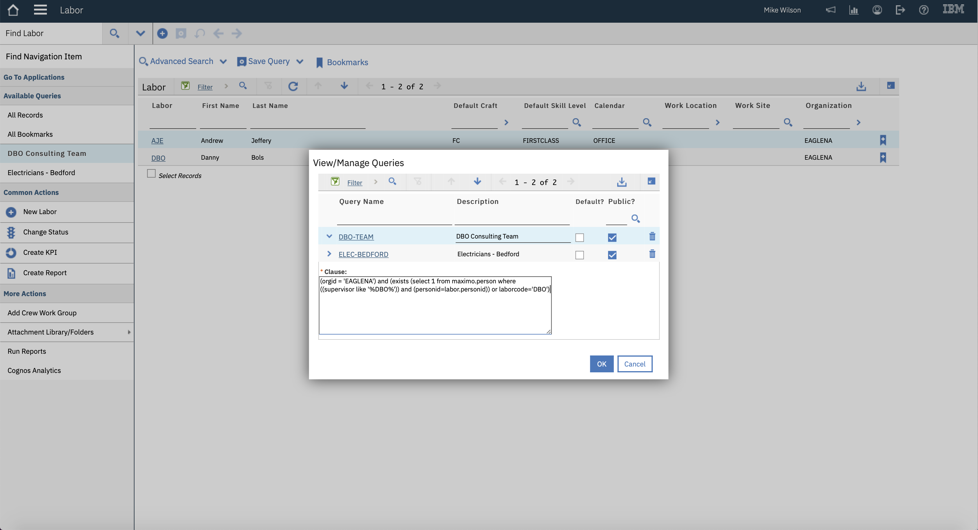 03-laborsavedquery – Maximo Secrets