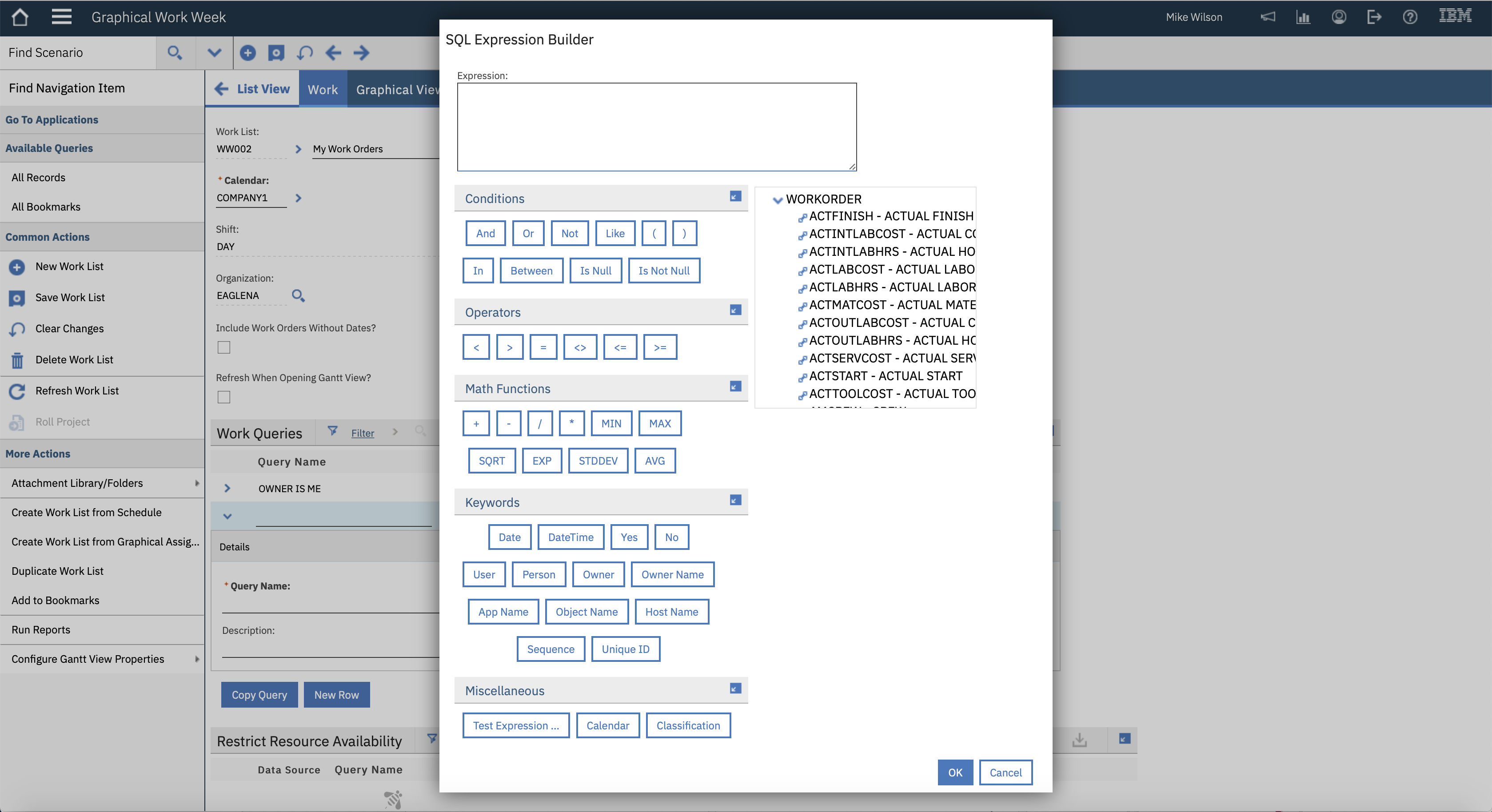 14-sqlexpressionbuilder – Maximo Secrets