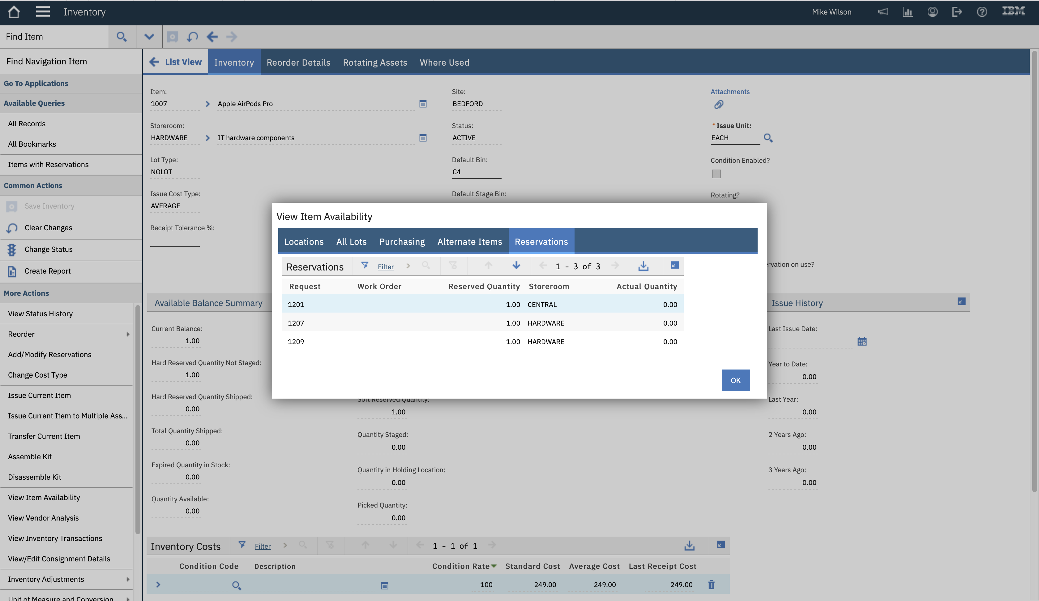 07-viewitemavailability – Maximo Secrets