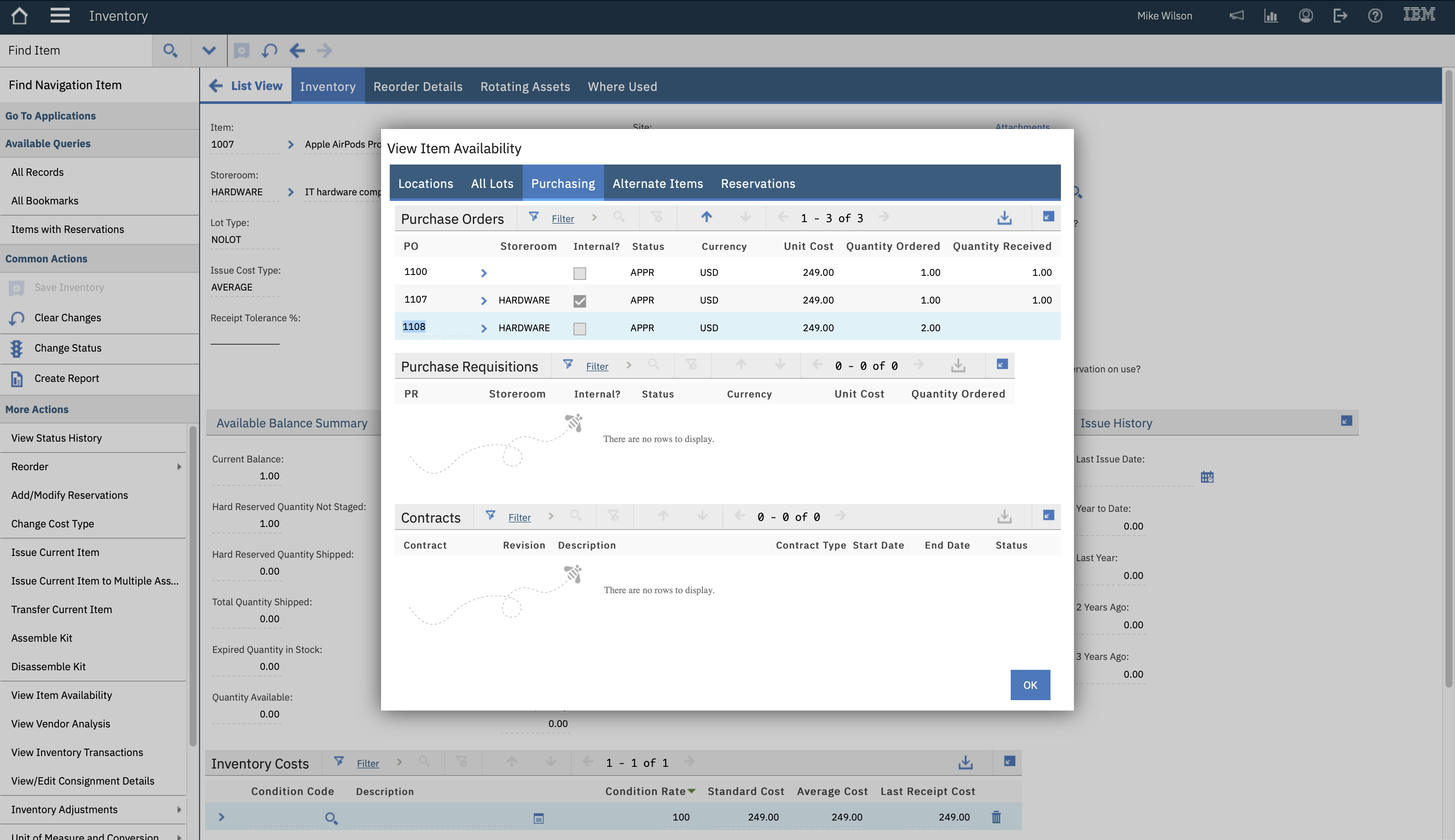 14-viewitemavailability – Maximo Secrets