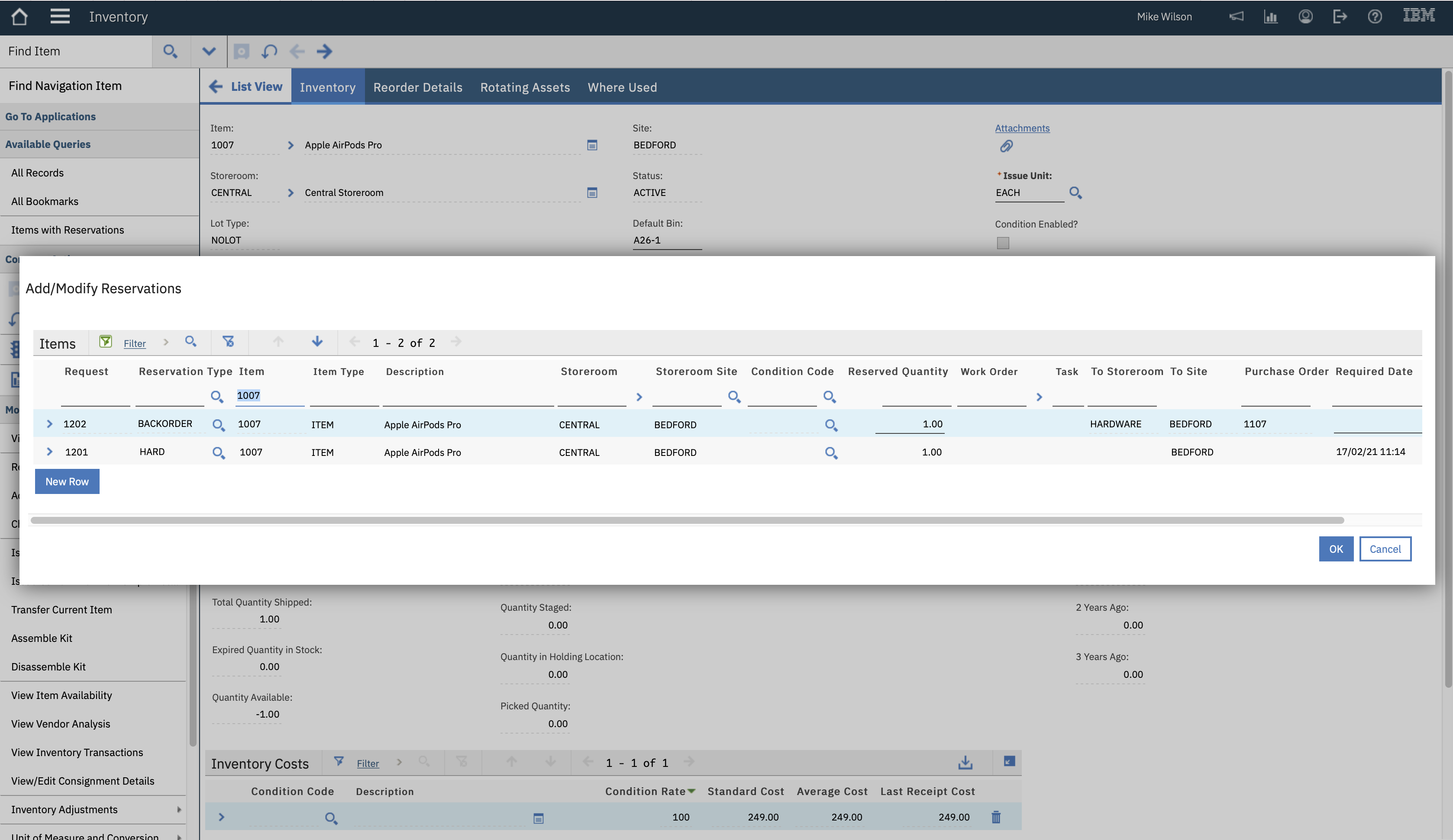 23-inventory-addmodifyreserv – Maximo Secrets