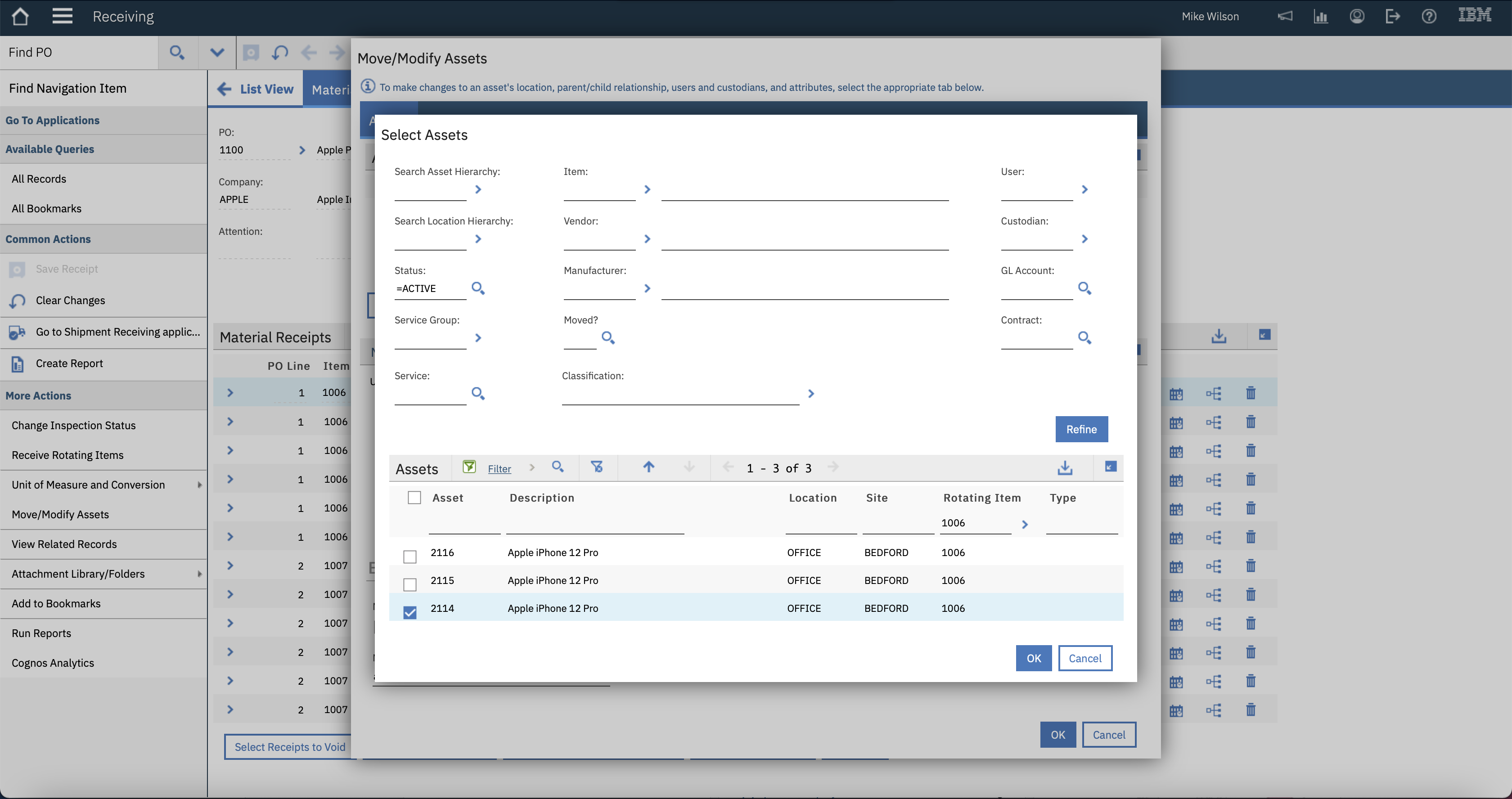31-receiving-moveasset2114 – Maximo Secrets