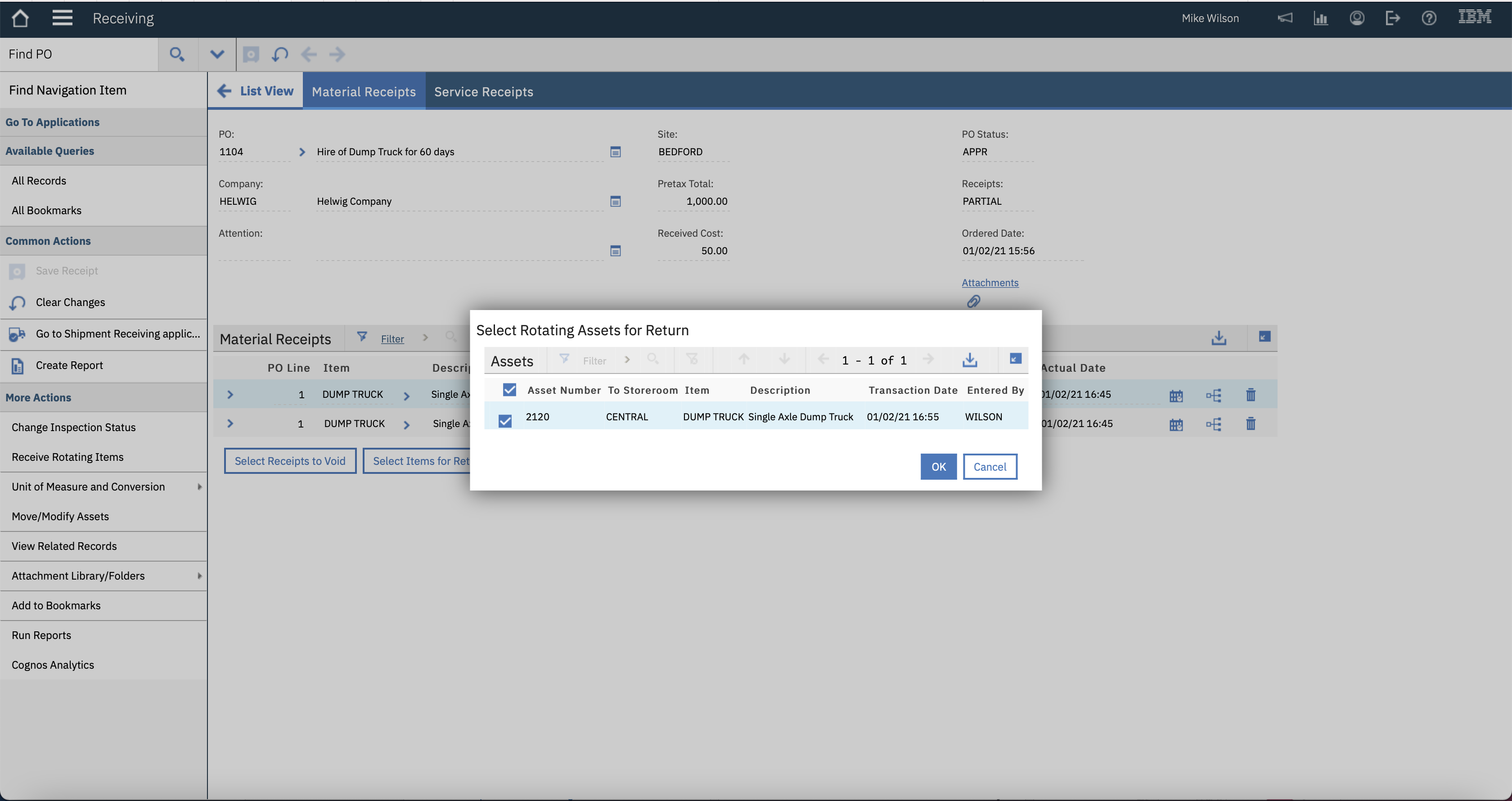 31-receiving-selectassetsforreturn – Maximo Secrets