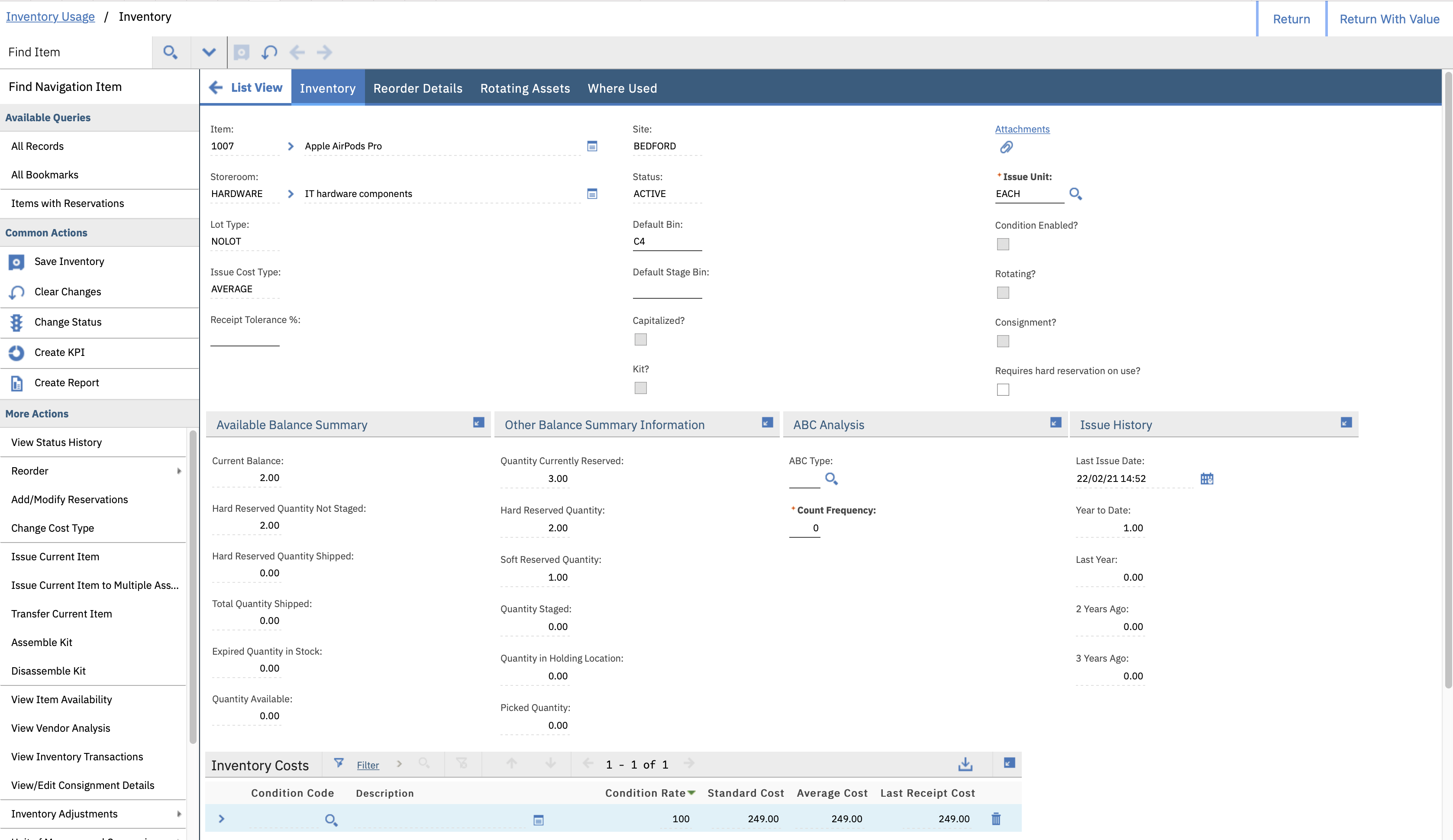 33-inventorybalances – Maximo Secrets