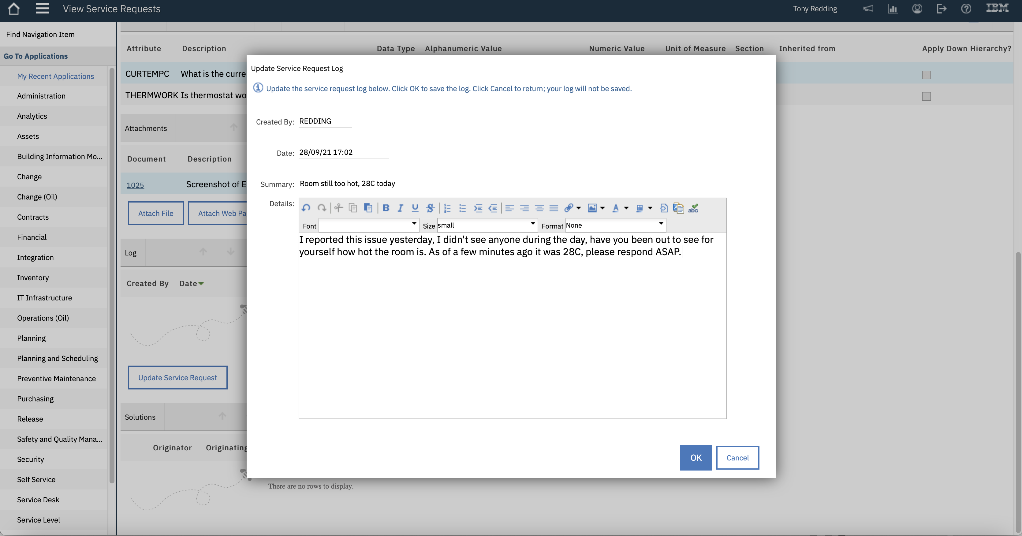 23-viewsr-lognote-create – Maximo Secrets