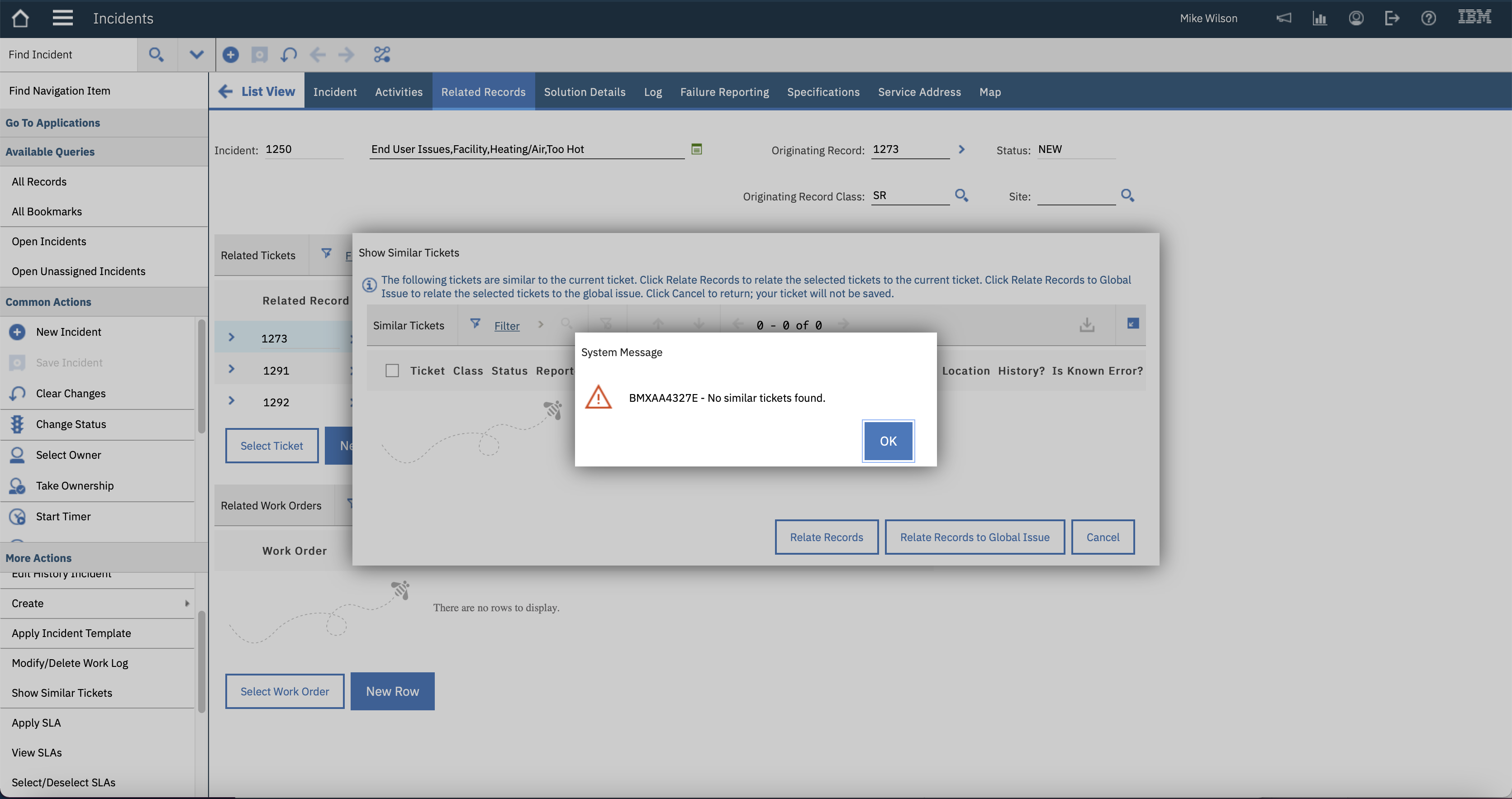 20-inc1250-norelatedrecords – Maximo Secrets