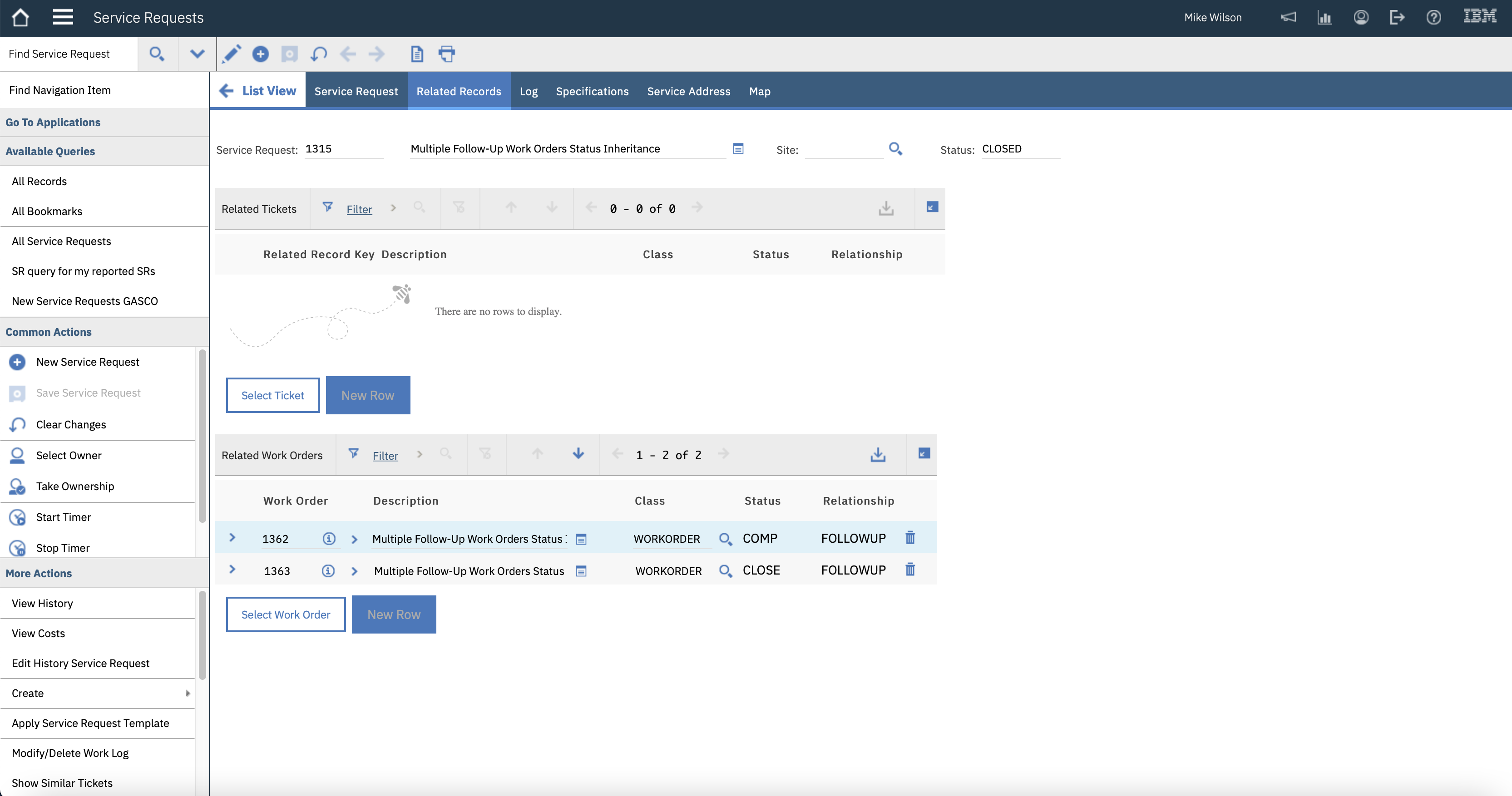 14-sr1315-relatedrecords2 – Maximo Secrets