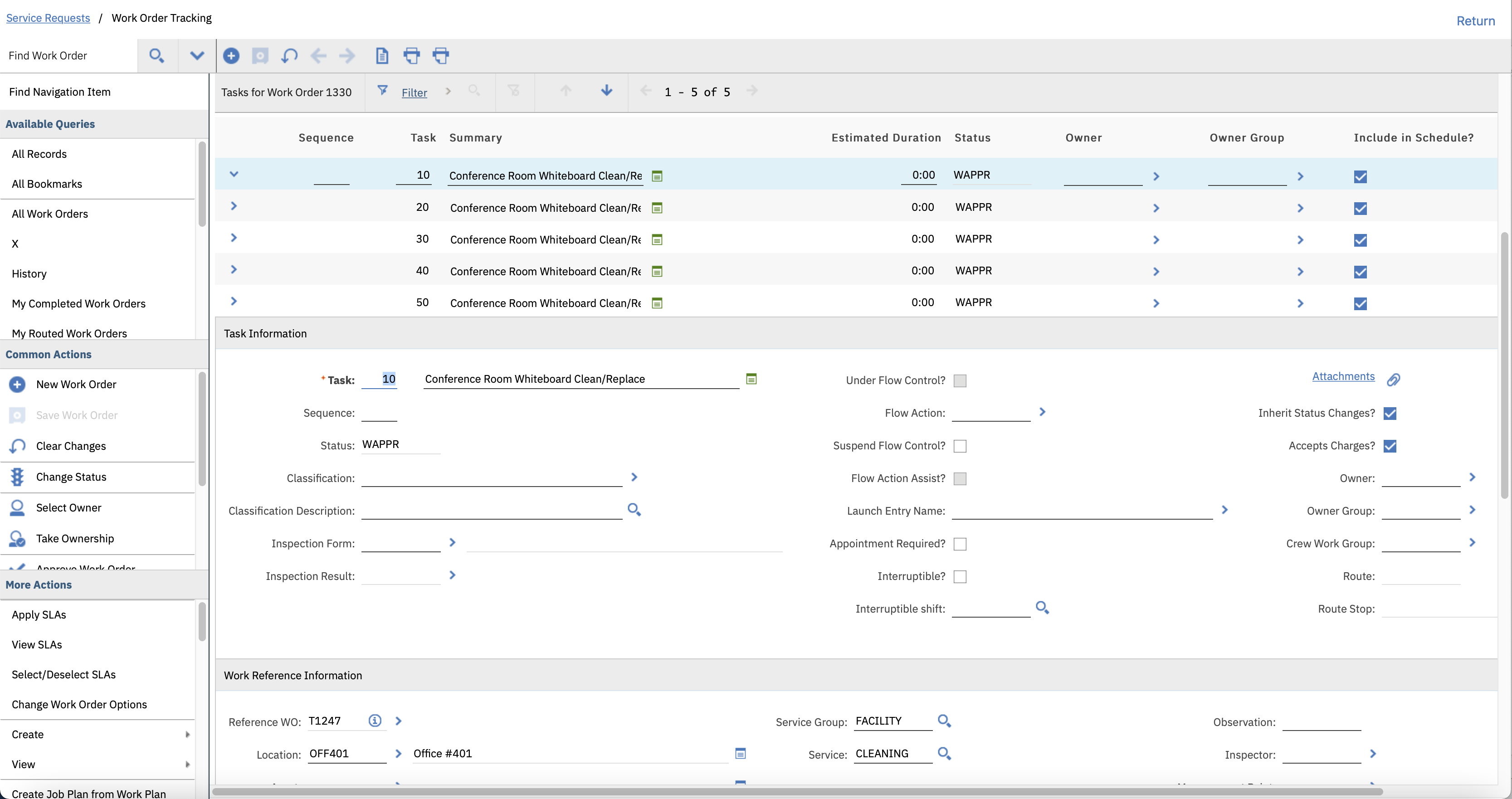 17-wo1330-tasks – Maximo Secrets