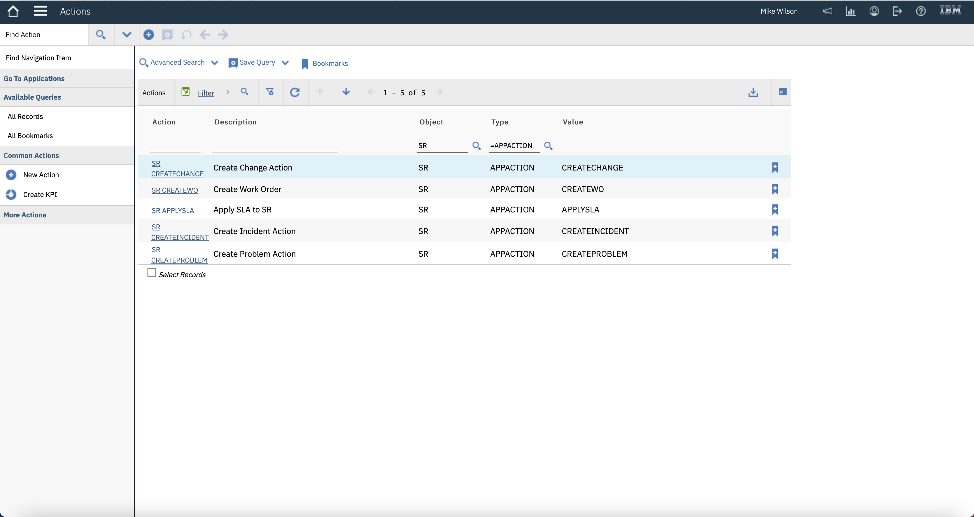 04-list-appaction – Maximo Secrets