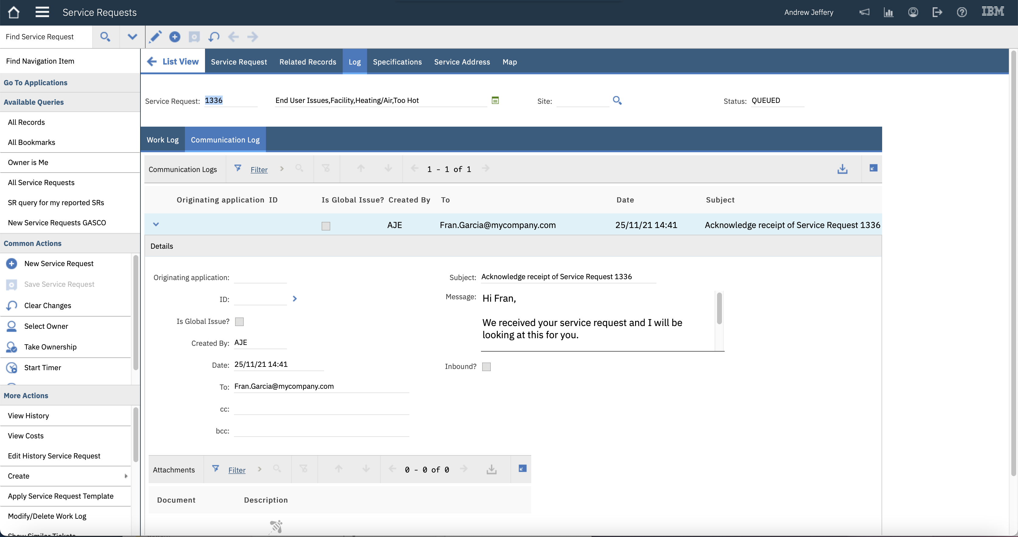 06-sr1336-commlog – Maximo Secrets