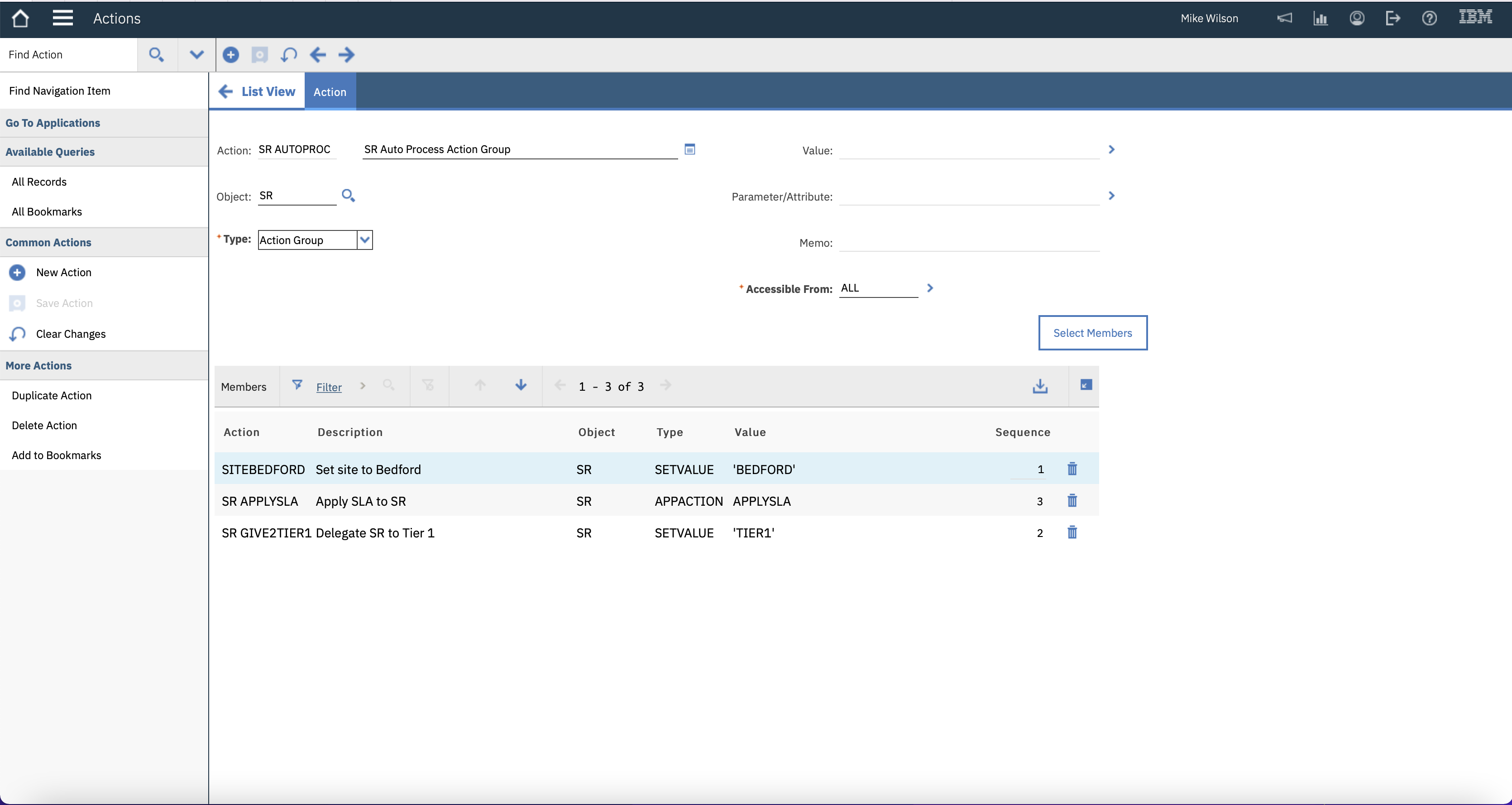 Actions Maximo Secrets