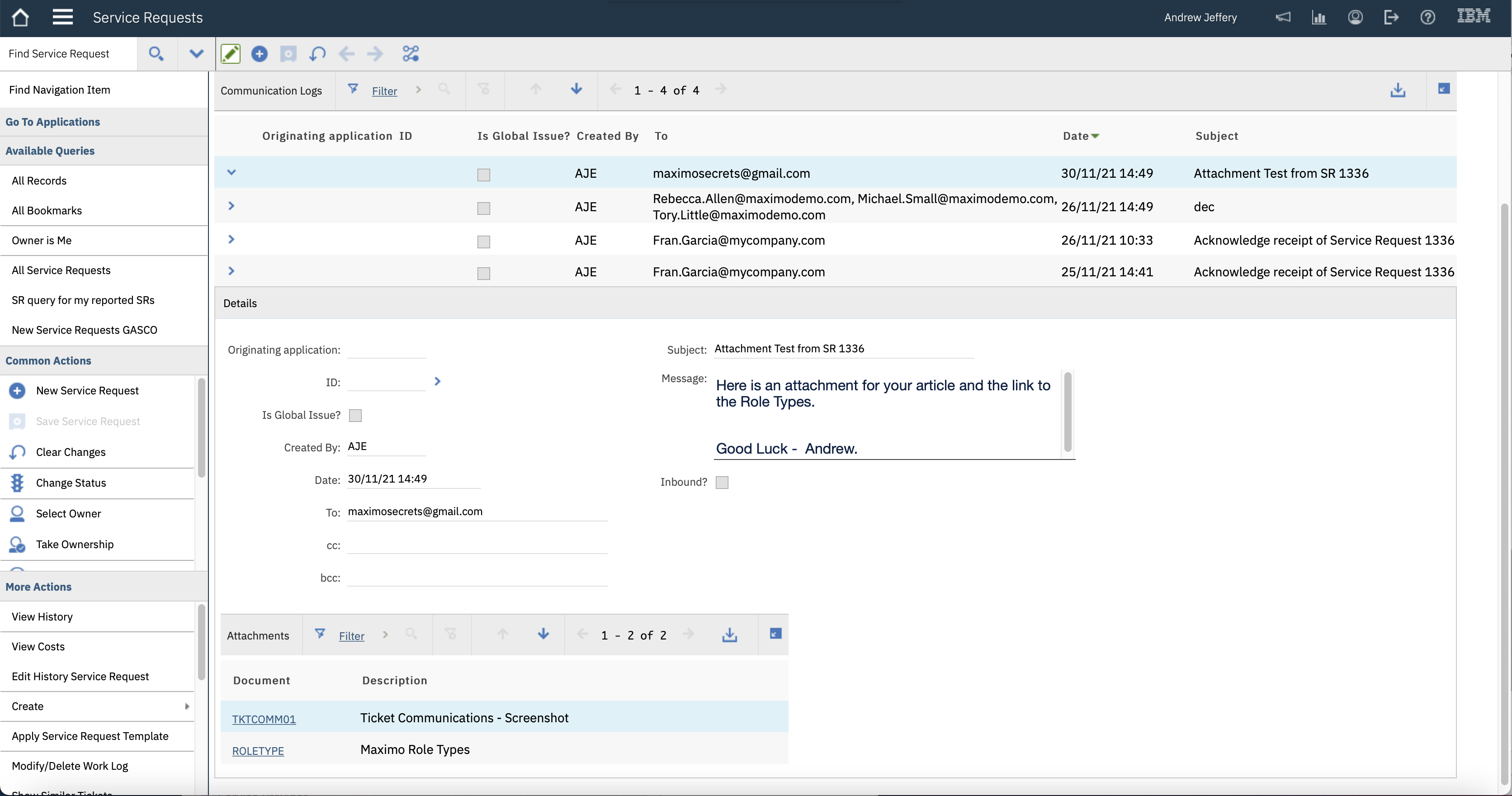 18-sr1336-commlog – Maximo Secrets