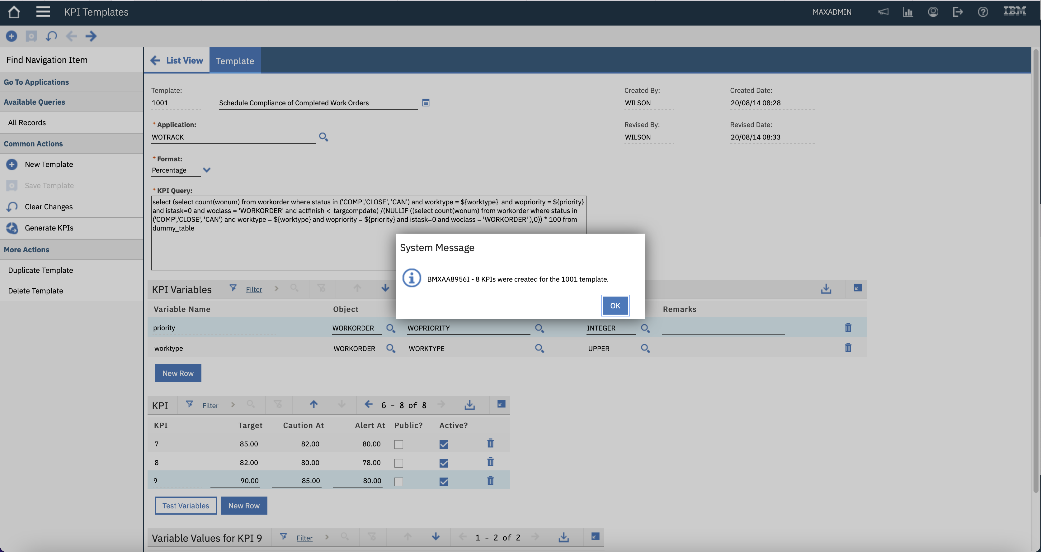 03-kpitemplate-generate – Maximo Secrets