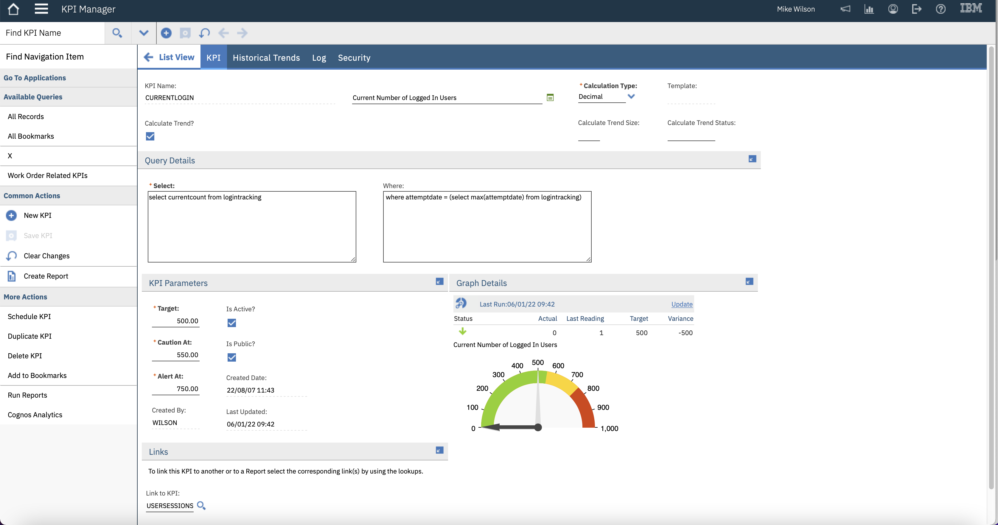 05-kpi-currentlogin – Maximo Secrets