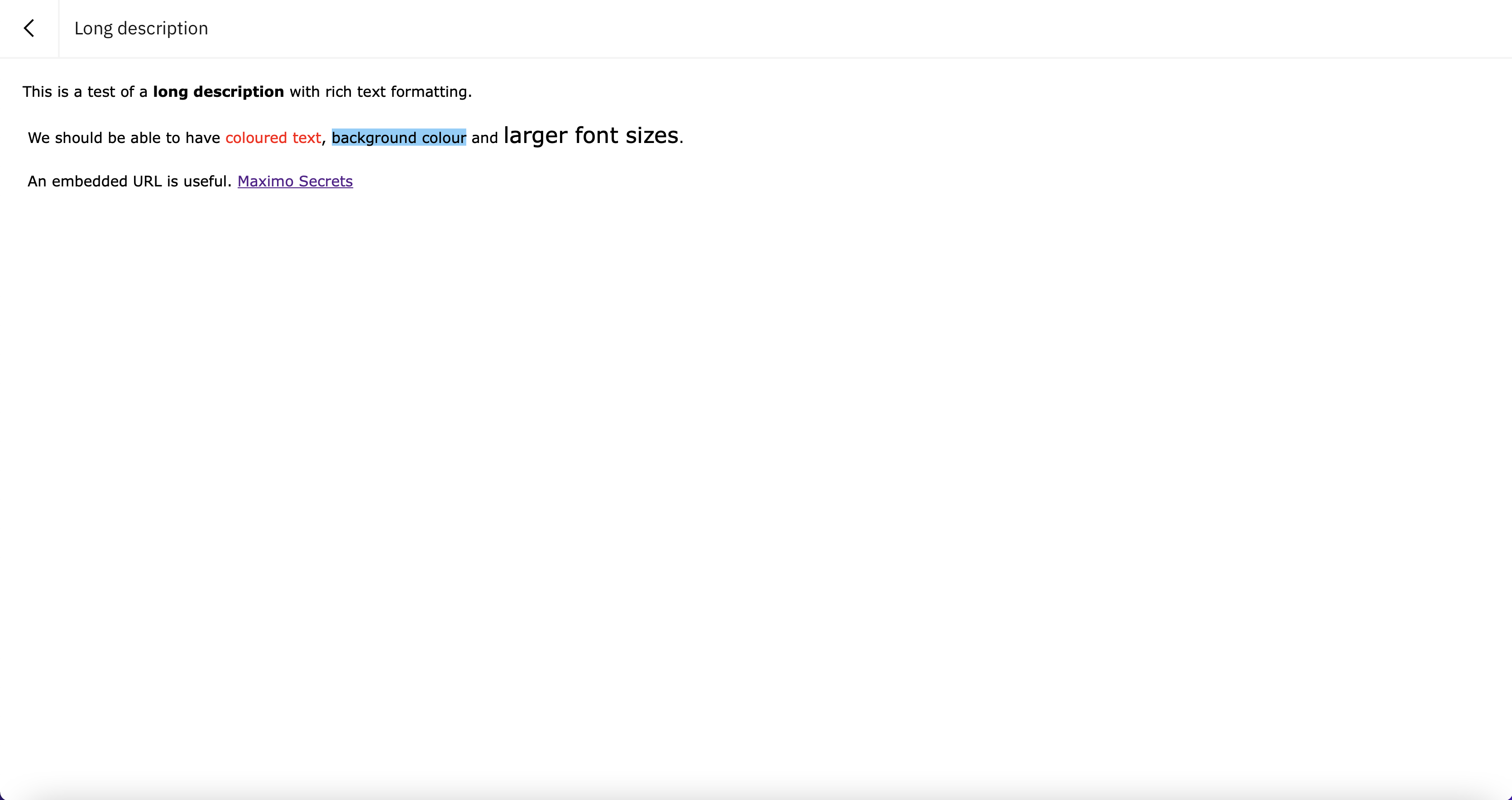 14-viewlongdescription – Maximo Secrets